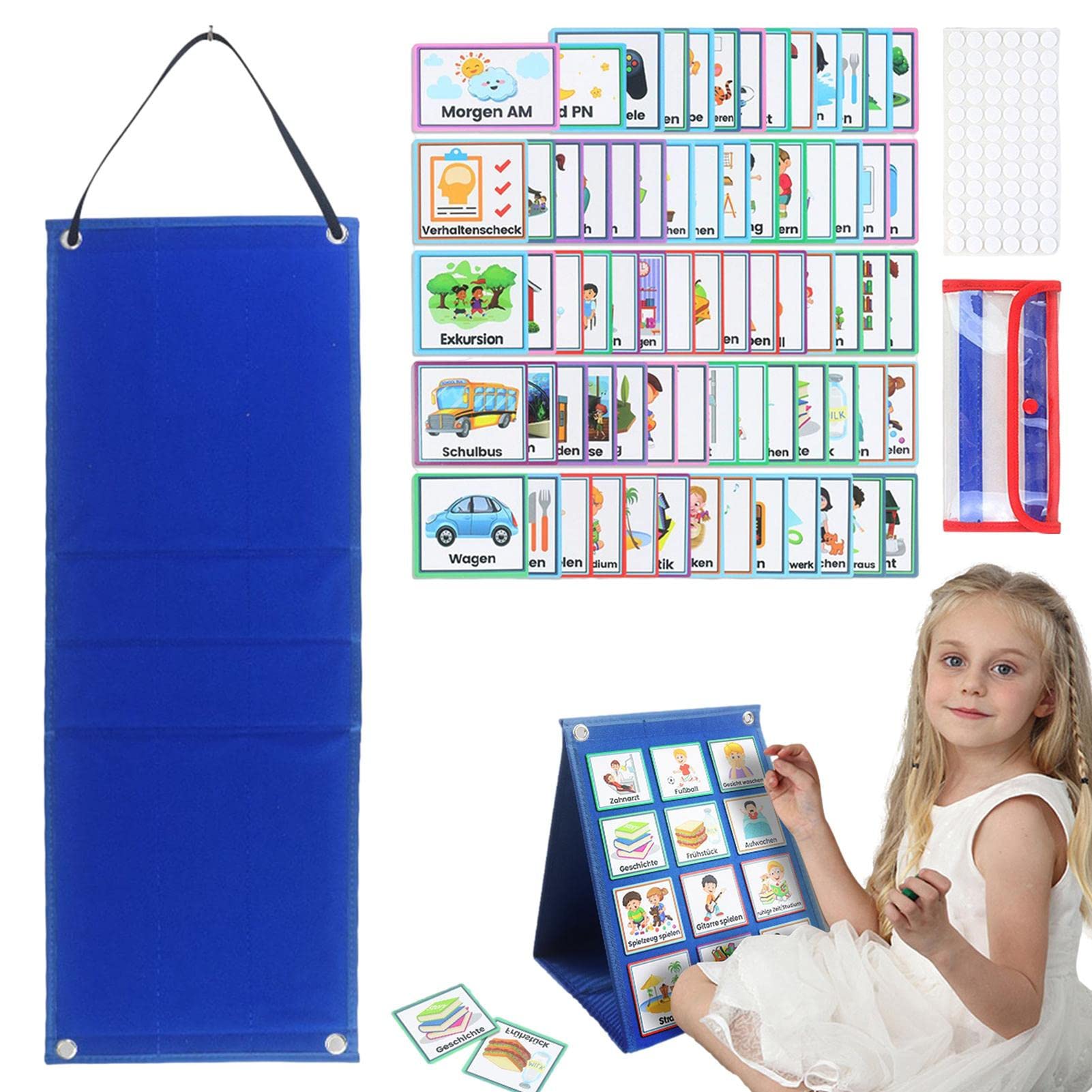 Buy BIUDUI Kids Daily Routine Chart,Water Resistant German Routine ...