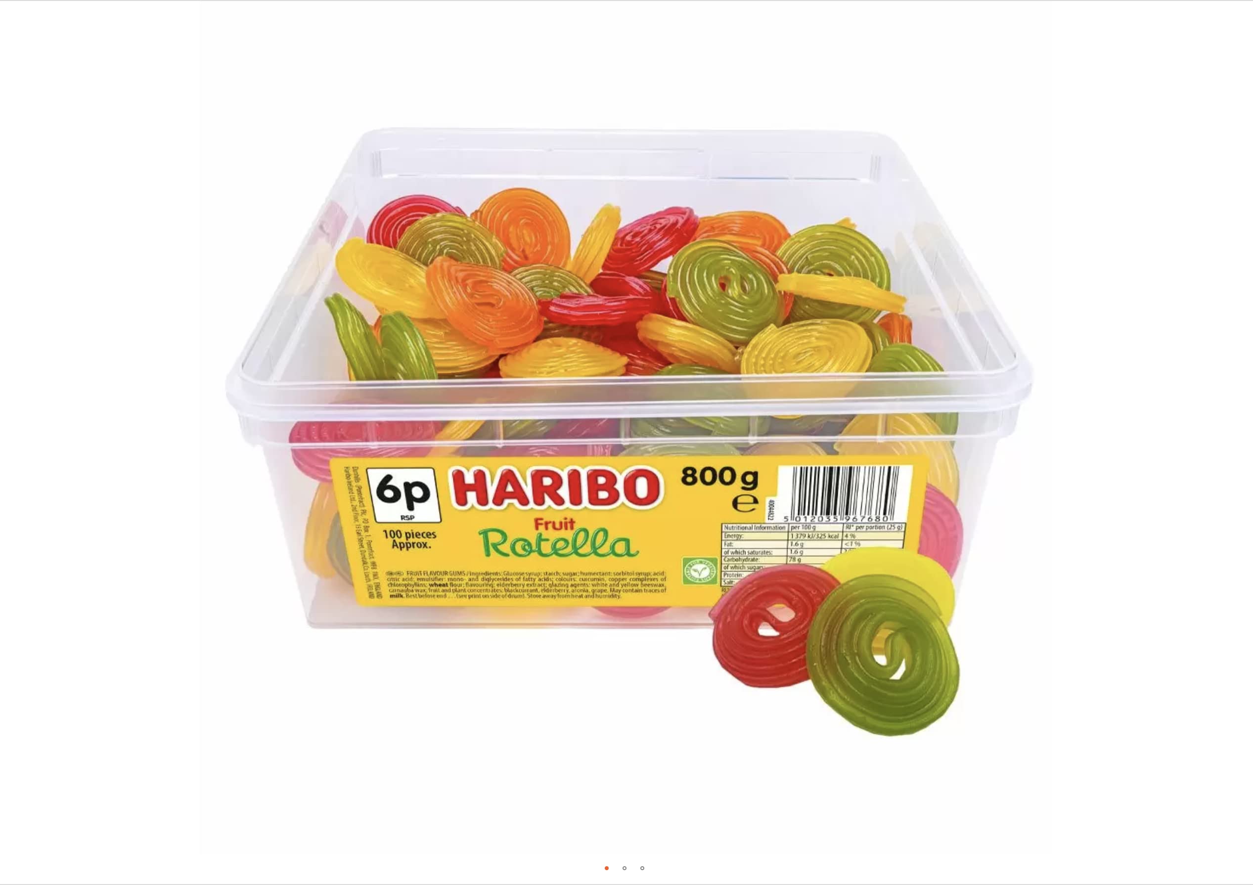 Haribo Gummy Candy Tub - Perfect for Parties and Snacking Filled with ...