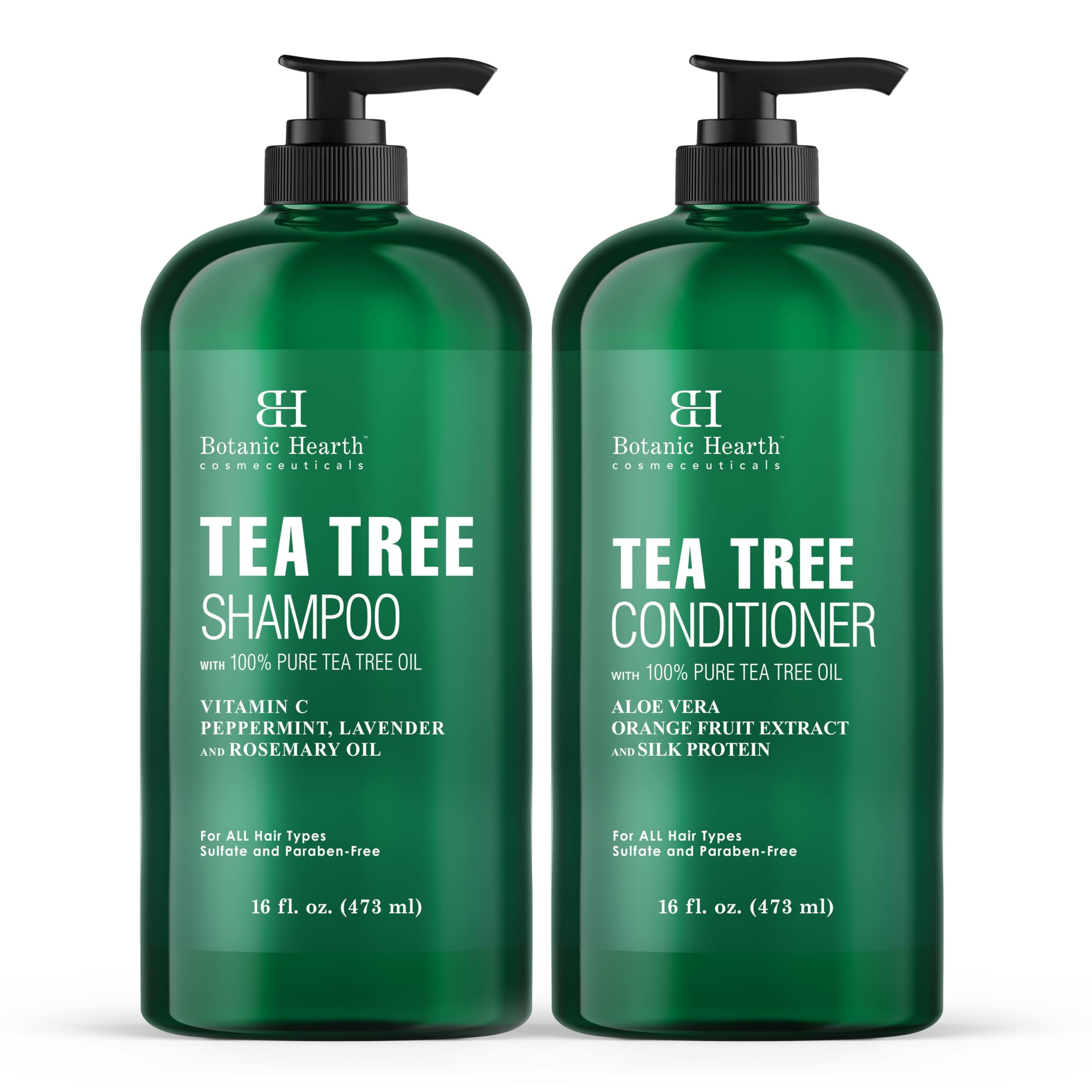 Amazon.com : Botanic Hearth Shampoo and Conditioner Set - with 100% ...