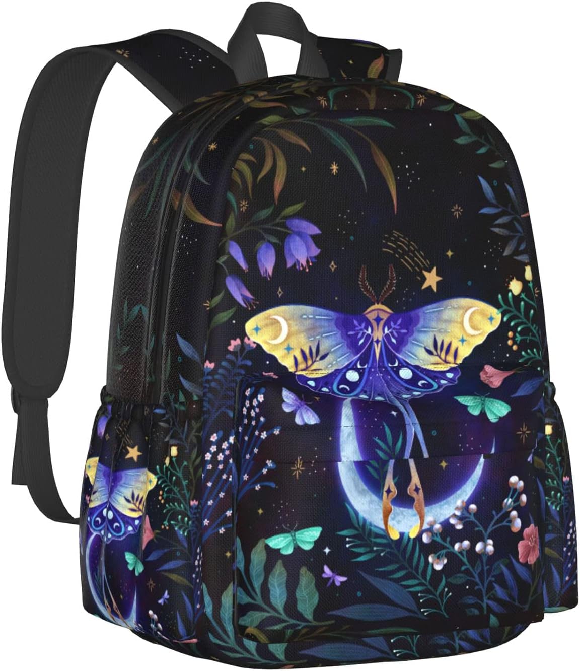 Amazon.com: Nmbvcxz Moon-Moth Backpack for Women 17 inch Travel Casual ...
