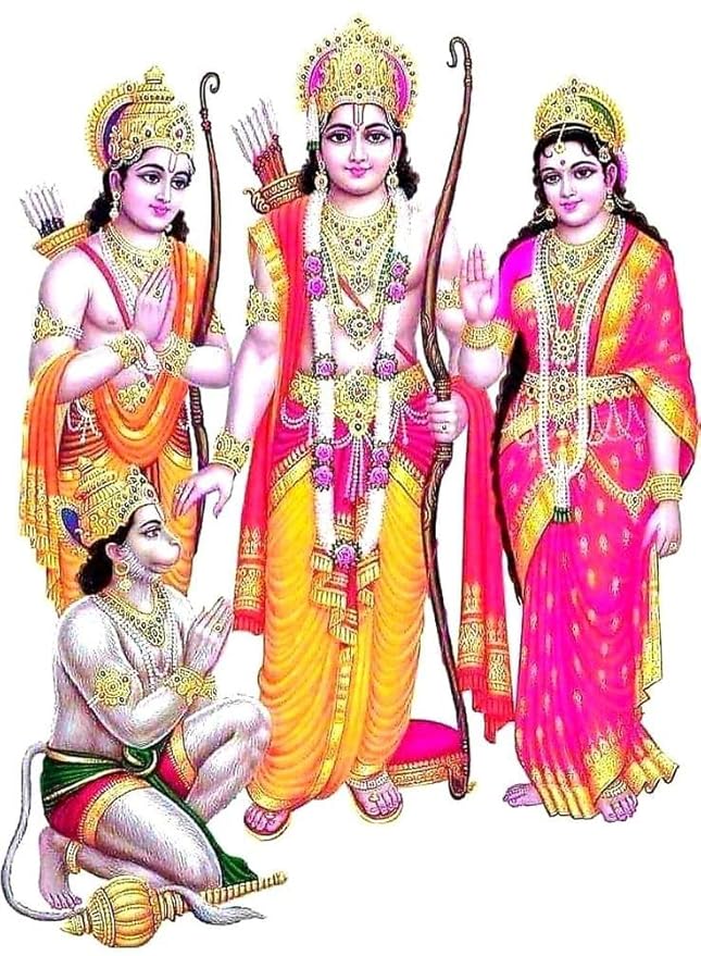 APM Lord RAM SITA Wall Sticker Fully Waterproof Vinyl Sticker self ...