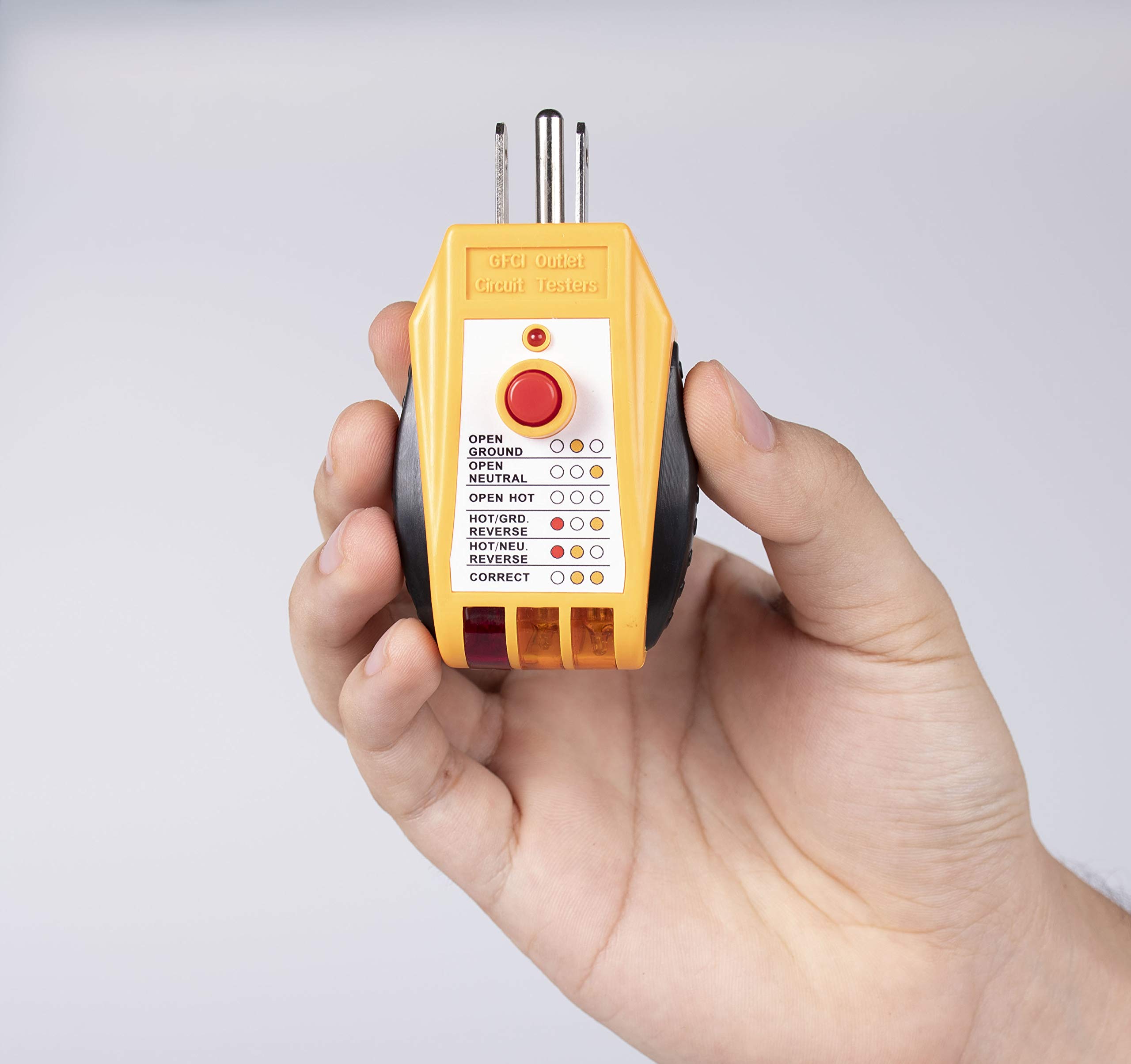 Buy Outlet/Receptacle Tester with GFCI Check, eOUTIL Receptacle Tester ...