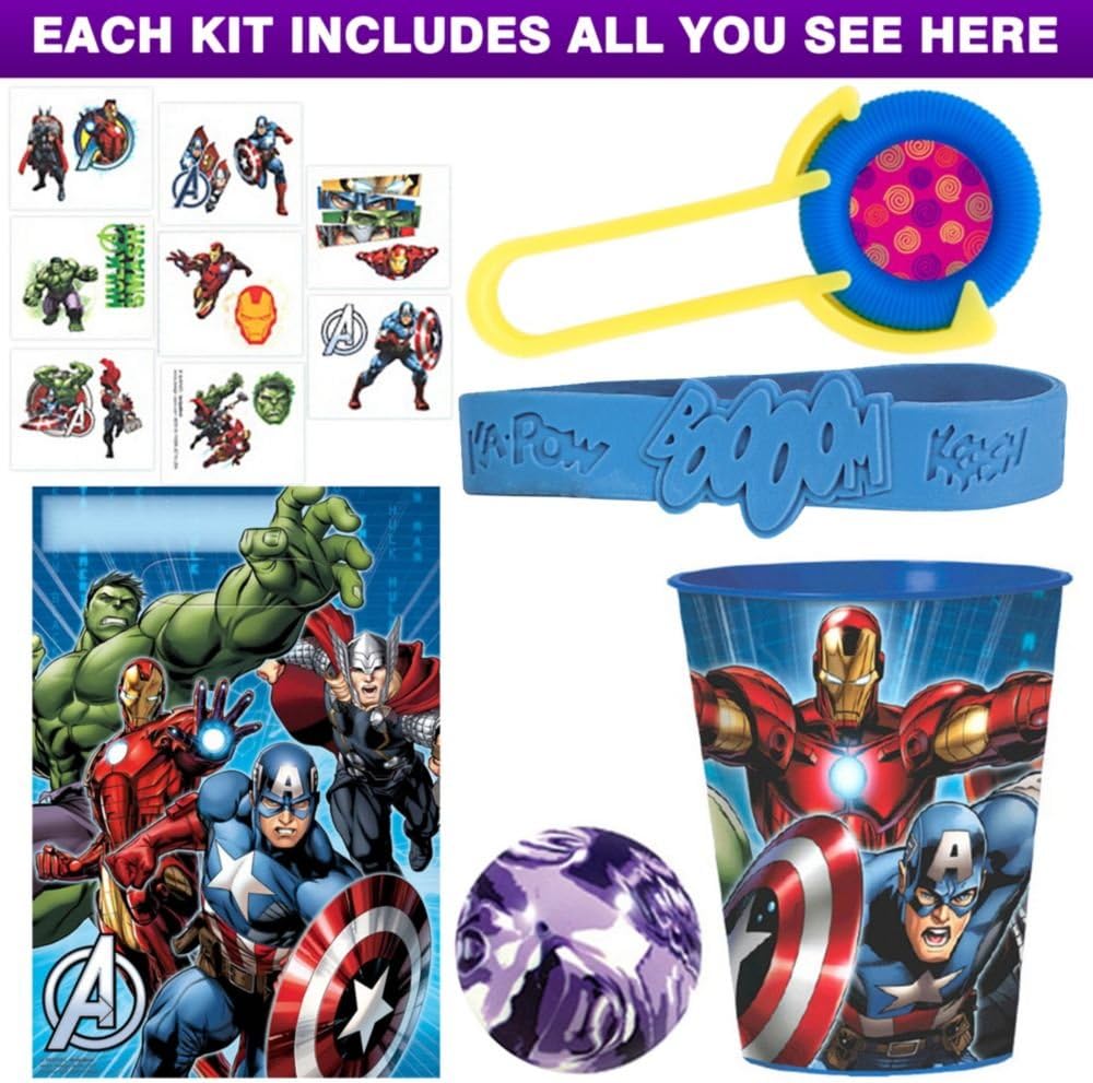 Amazon.com: Costume Supercenter BB103143 Avengers Favor Kit : Home ...