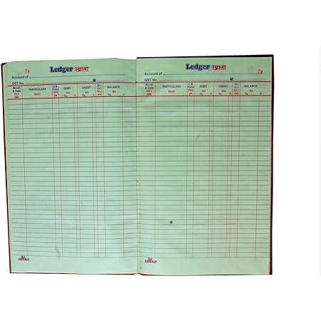 Account Book Ledger Register (70 GSM, Pages 220) : Amazon.in: Office ...