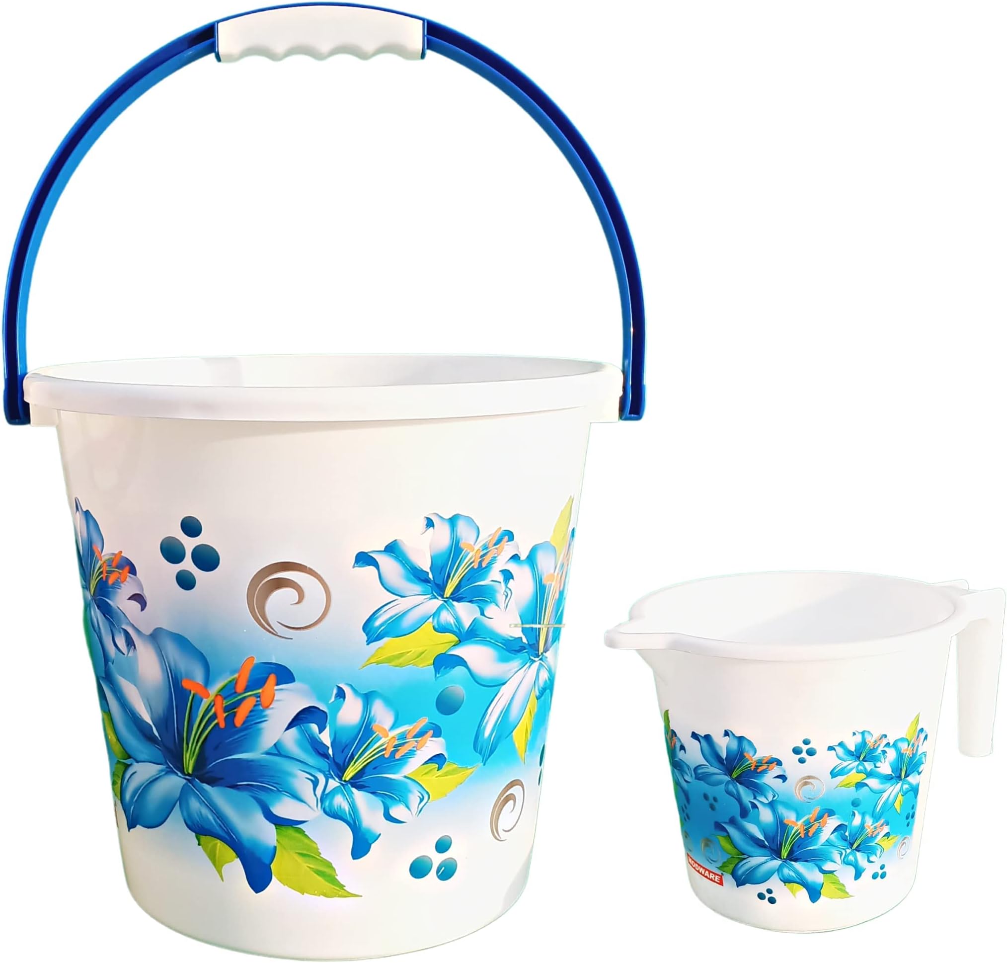 Epic Siti Plast Bathroom Bucket 20 Liters and Mug 1.5 Liter (Blue 20 ...