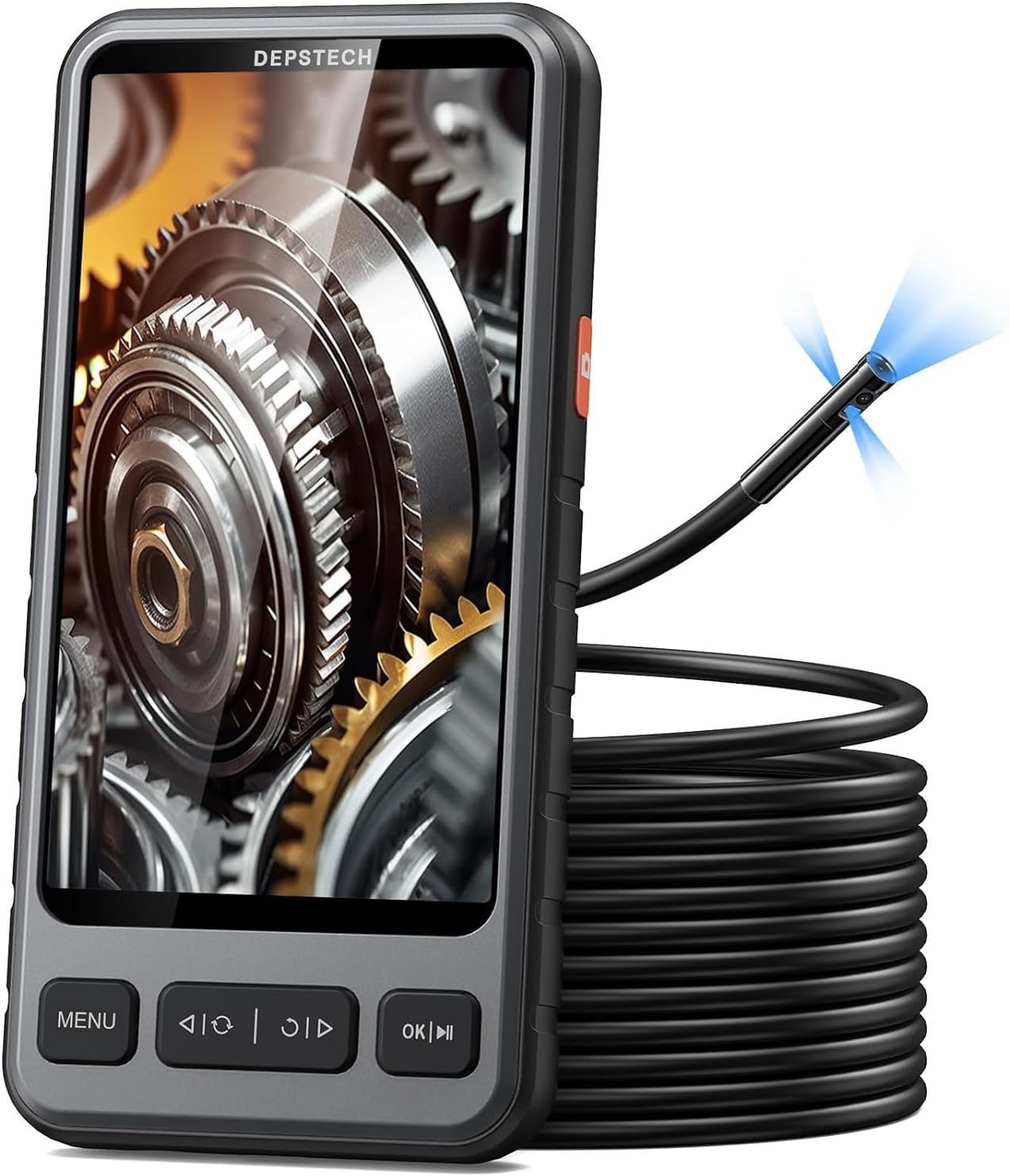 DEPSTECH Caméra Endoscopique Triple Objectif,Endoscope à Étanche IPS 5 ...