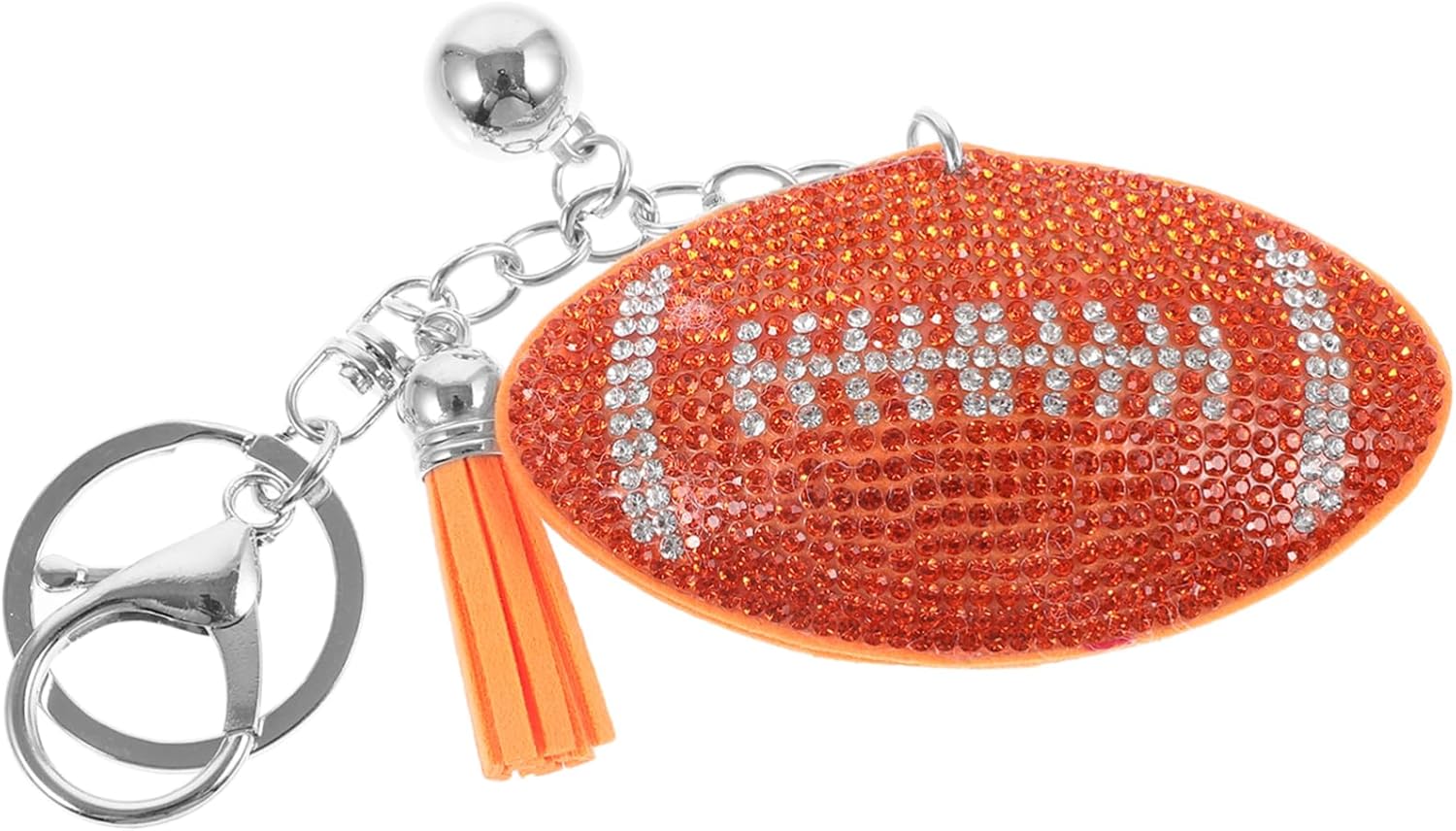 Amazon.com: COOLHIYA Football Keychain Key Fob Key Chain Bag Rugby ...