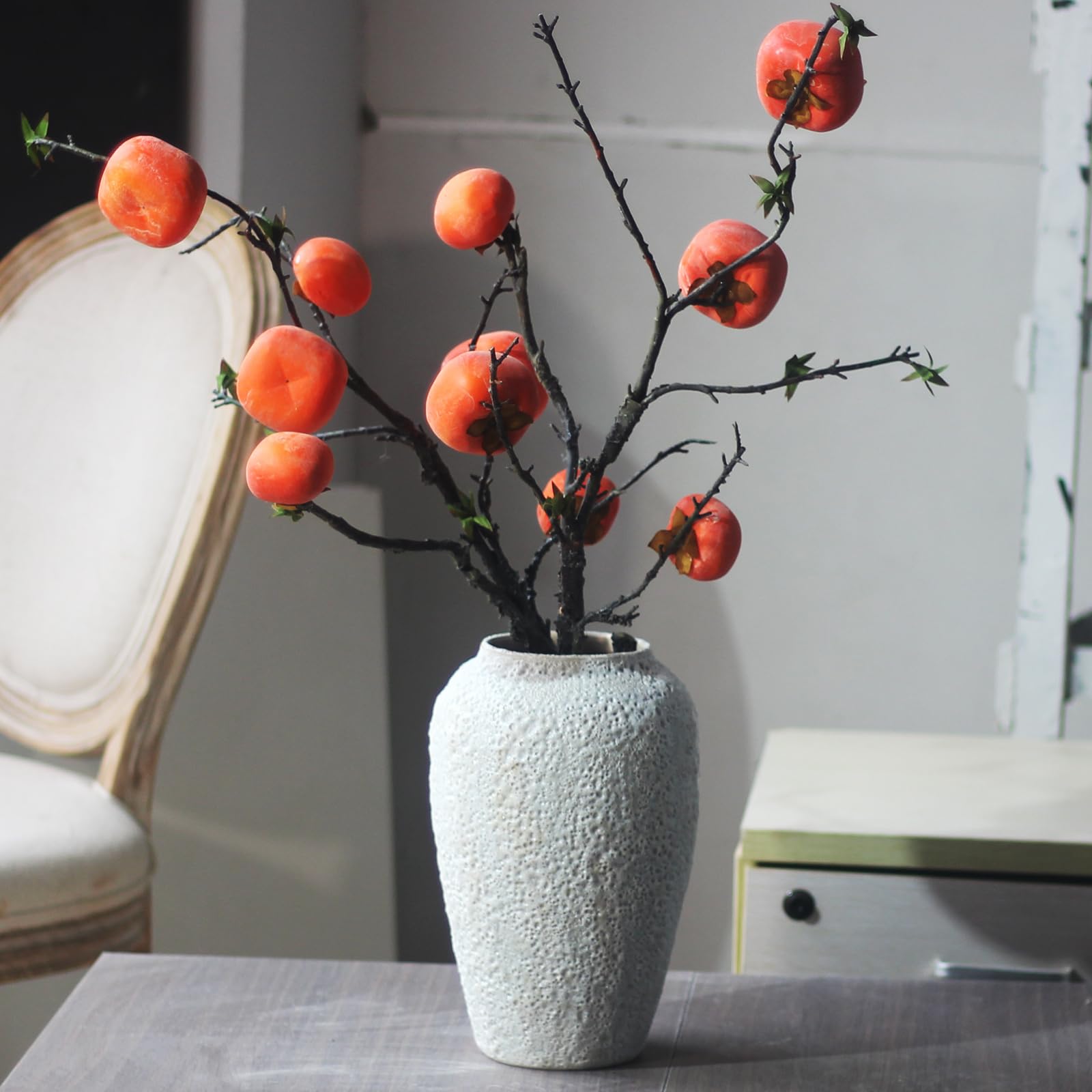 Snapklik.com : Denique White Ceramic Vase Flower Vase, Vintage ...