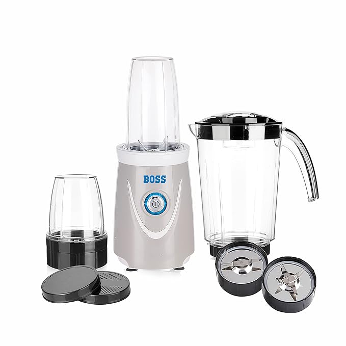 Buy Boss Nutri Plus 400-Watts Juicer Mixer Grinder Blender, 3-Jars ...