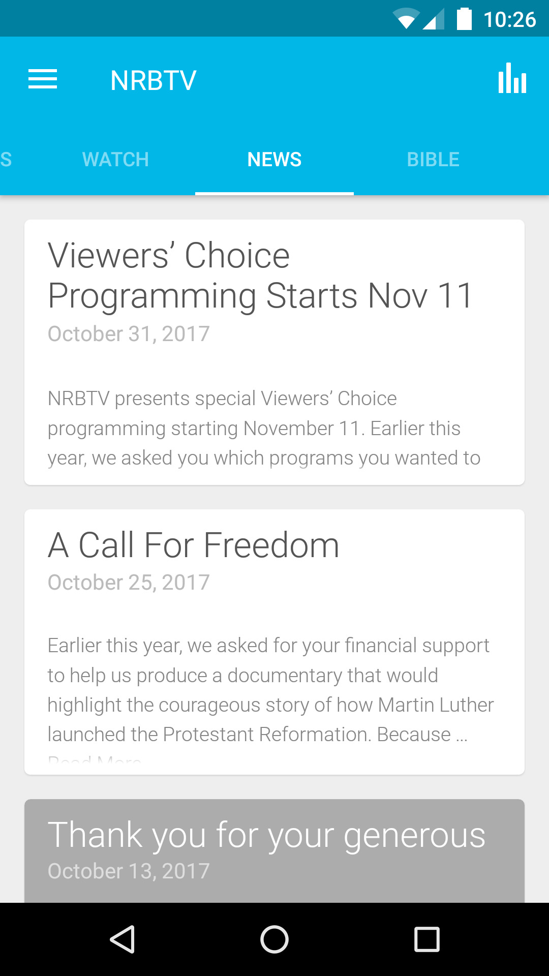 NRBTV (formerly NRB Network) - App on Amazon Appstore