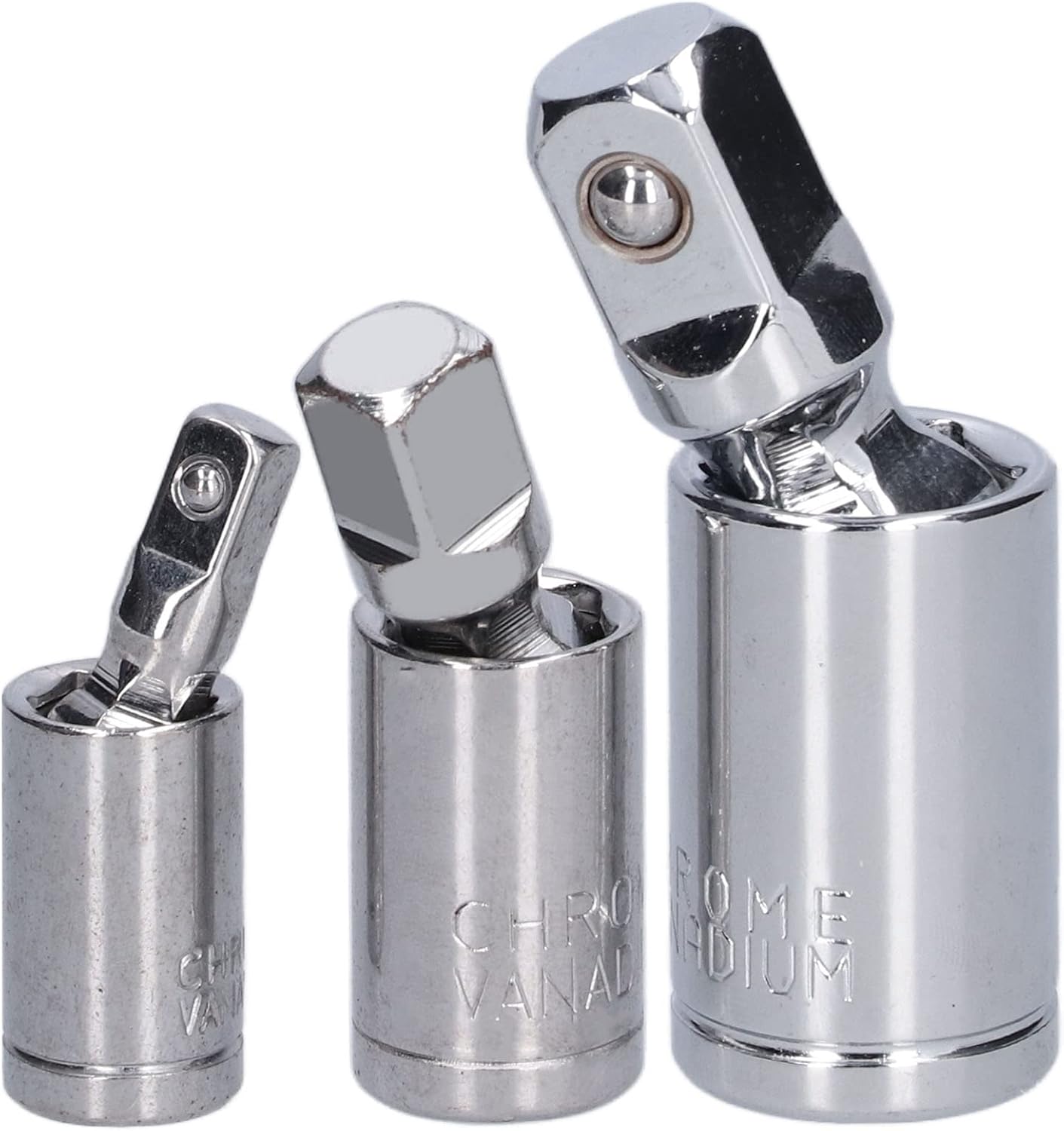 3pcs Universal Joint Socket Adapter, 1/2 3/8 1/4 Conversion Tool Access ...