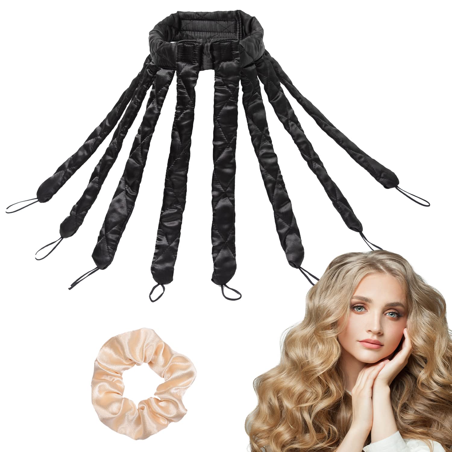 Amazon.com : Miniluck Heatless Octopus Hair Curler,Upgraded Lengthen ...