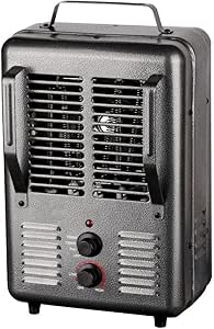 Amazon.com: 1500W Milkhouse Utility Heater - with Thermostat, Black ...