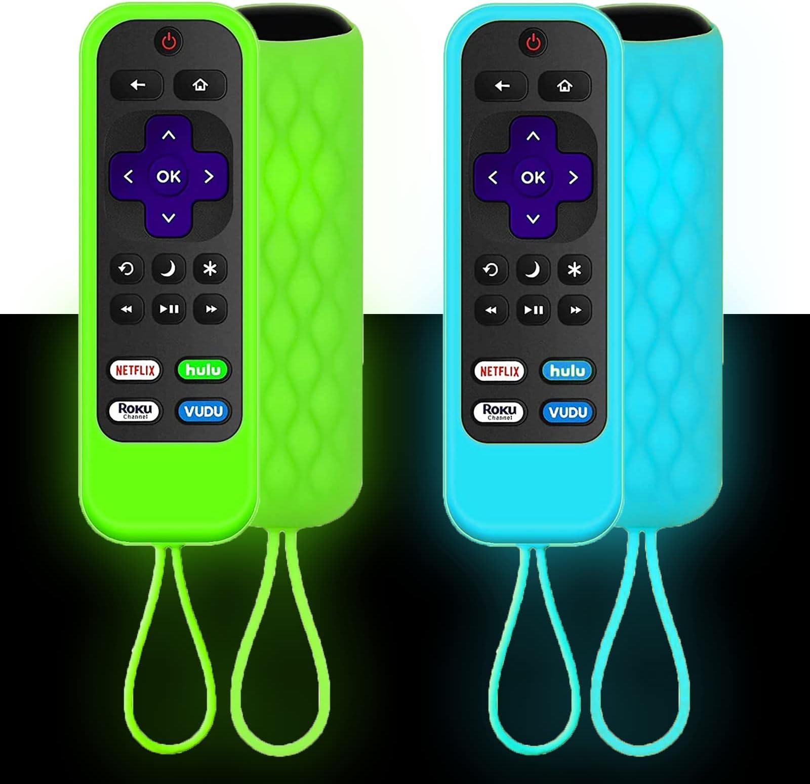 Amazon.com: Glowing Remote Case for Roku Voice Remote (Official ...