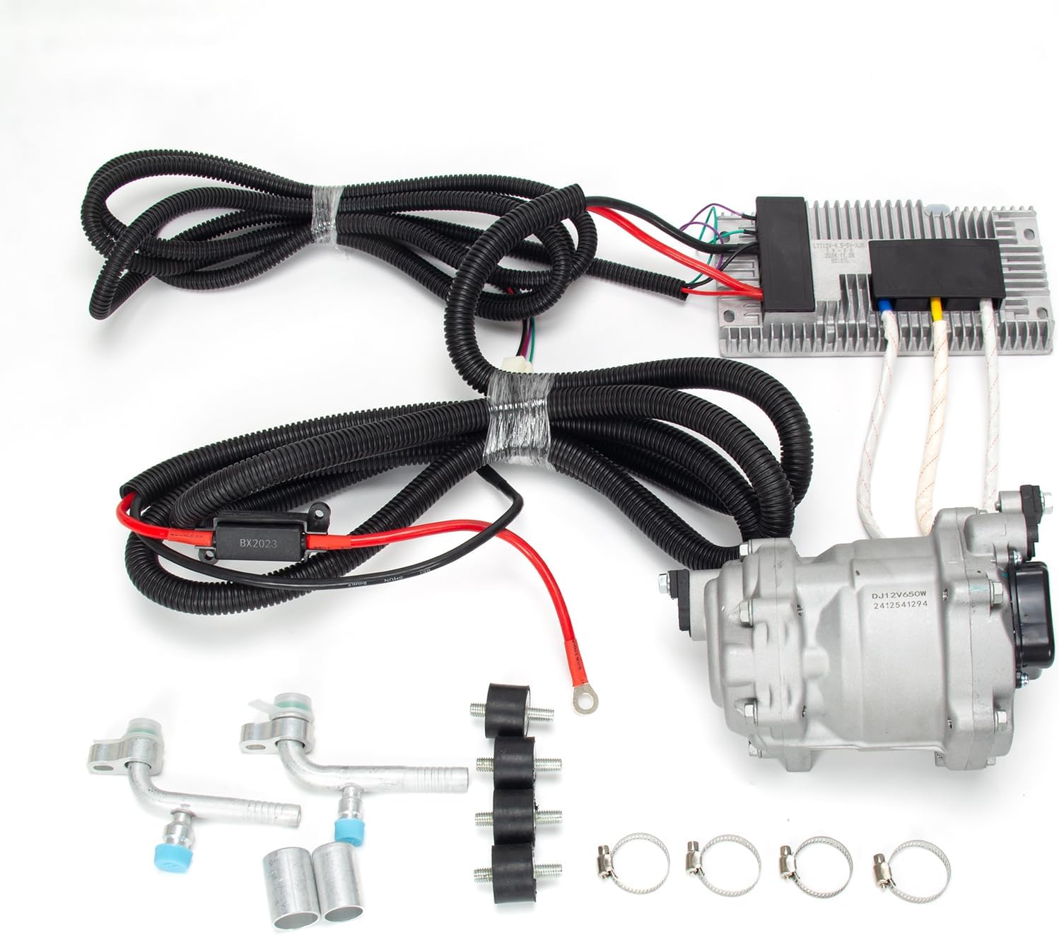 Amazon.com: Universal AC Electric Automotive Air Conditioner Compressor ...