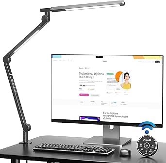 AmazLit Desk Lamp LED Desk Lamp Clampable Flexible Arm Architect Lamp ...