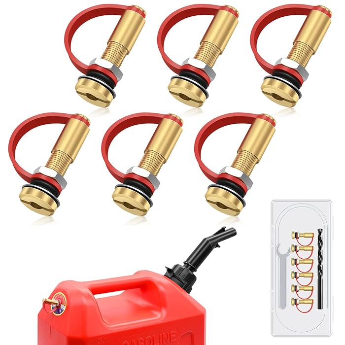 Buy Okimyi Fuel Gas Can Vent Caps, 6 Pack Upgrade Fuel Gas Can Vent Kit ...