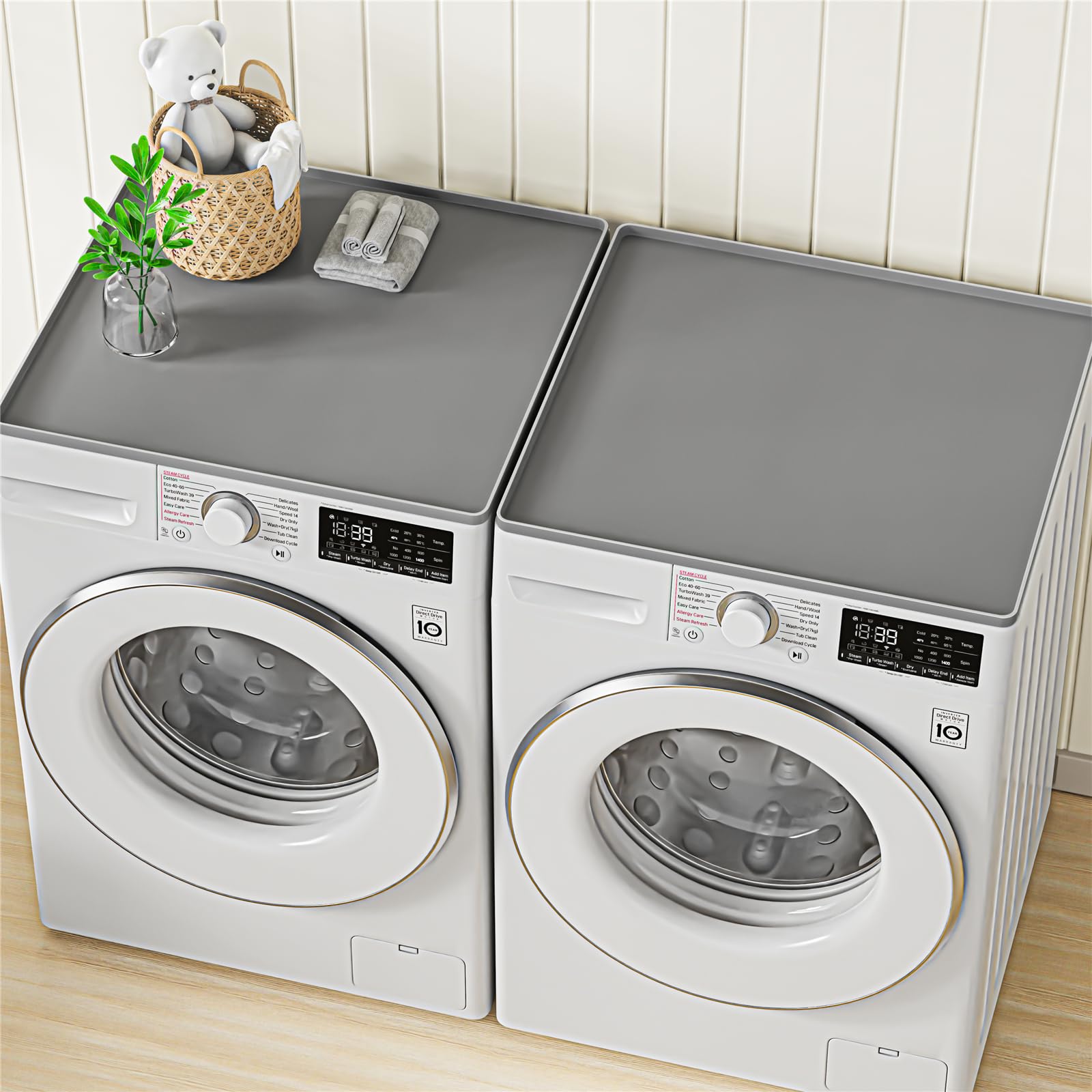 Amazon.com: NAMTSO 2 Pack Washer and Dryer Covers for the Top, 25.6" x ...