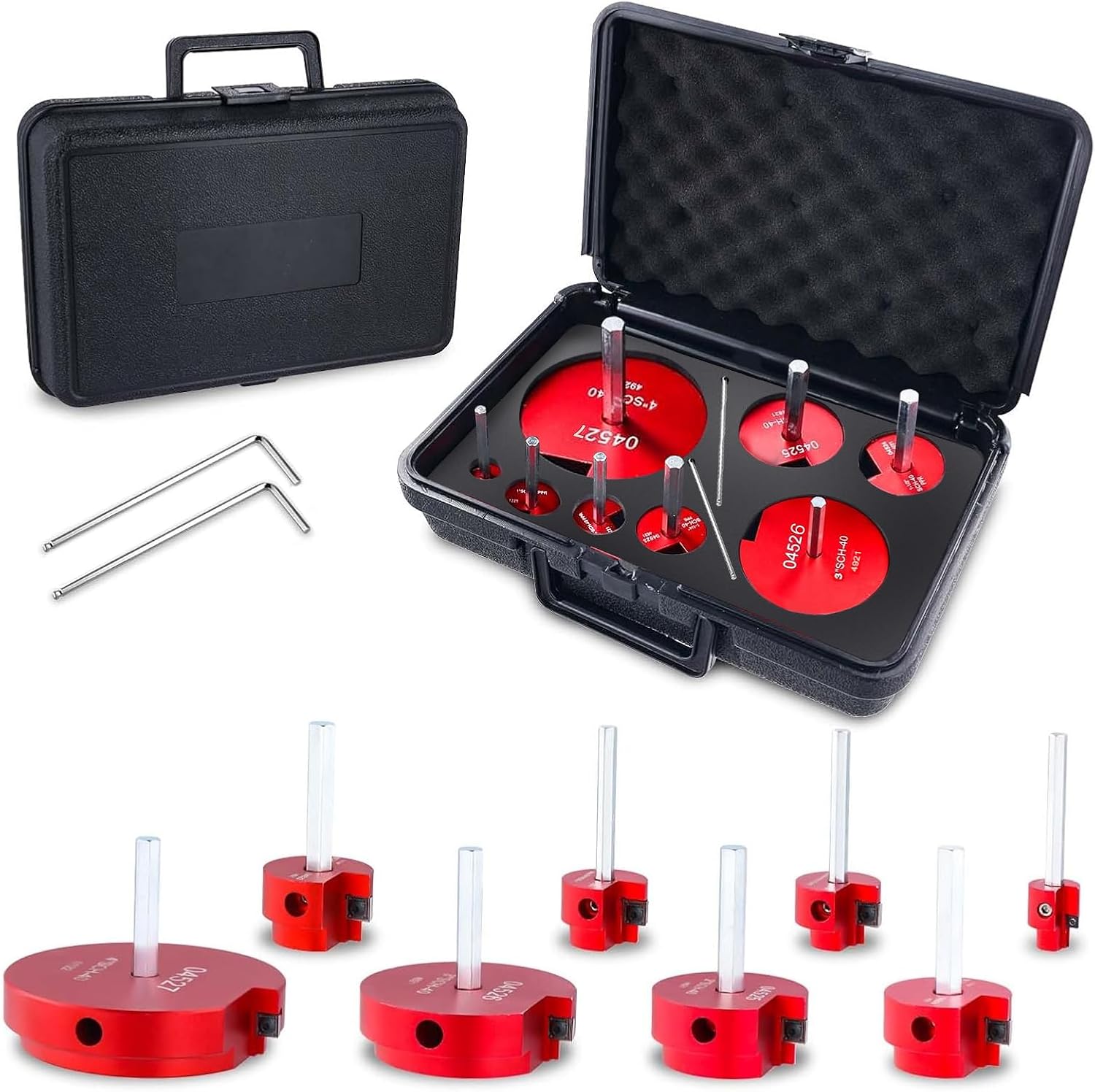 Amazon.com: 8 Pcs PVC Pipe Reamer Kit - PVC Reamer with 1/2", "3/4", "1 ...