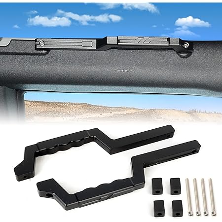 Amazon.com: ROADER Bronco Front & Rear Roll Bar Grab Handles Compatible ...