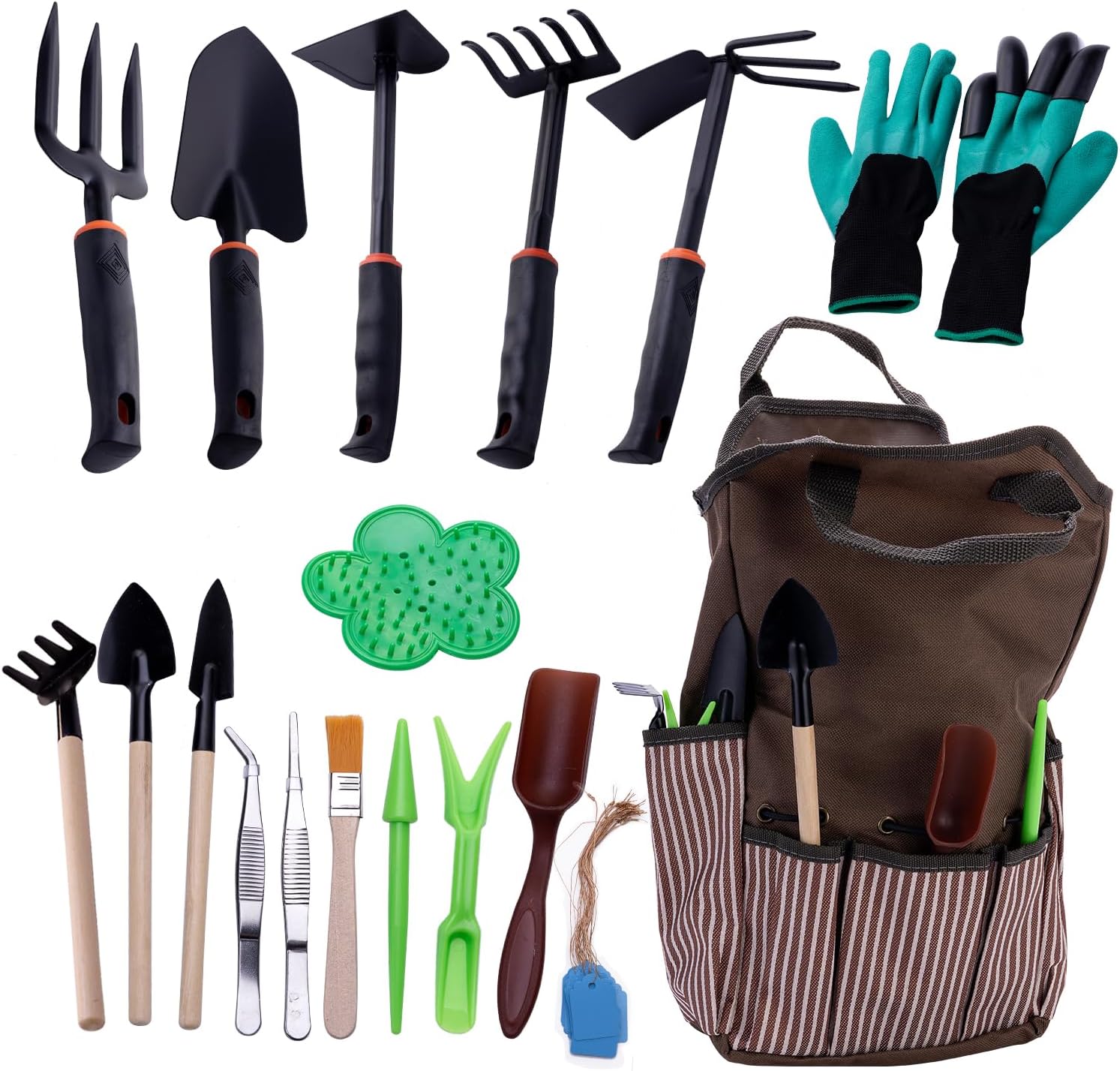 Amazon.com : Garden Tools Set - 14 Piece Gardening Gifts Tool Kit for ...