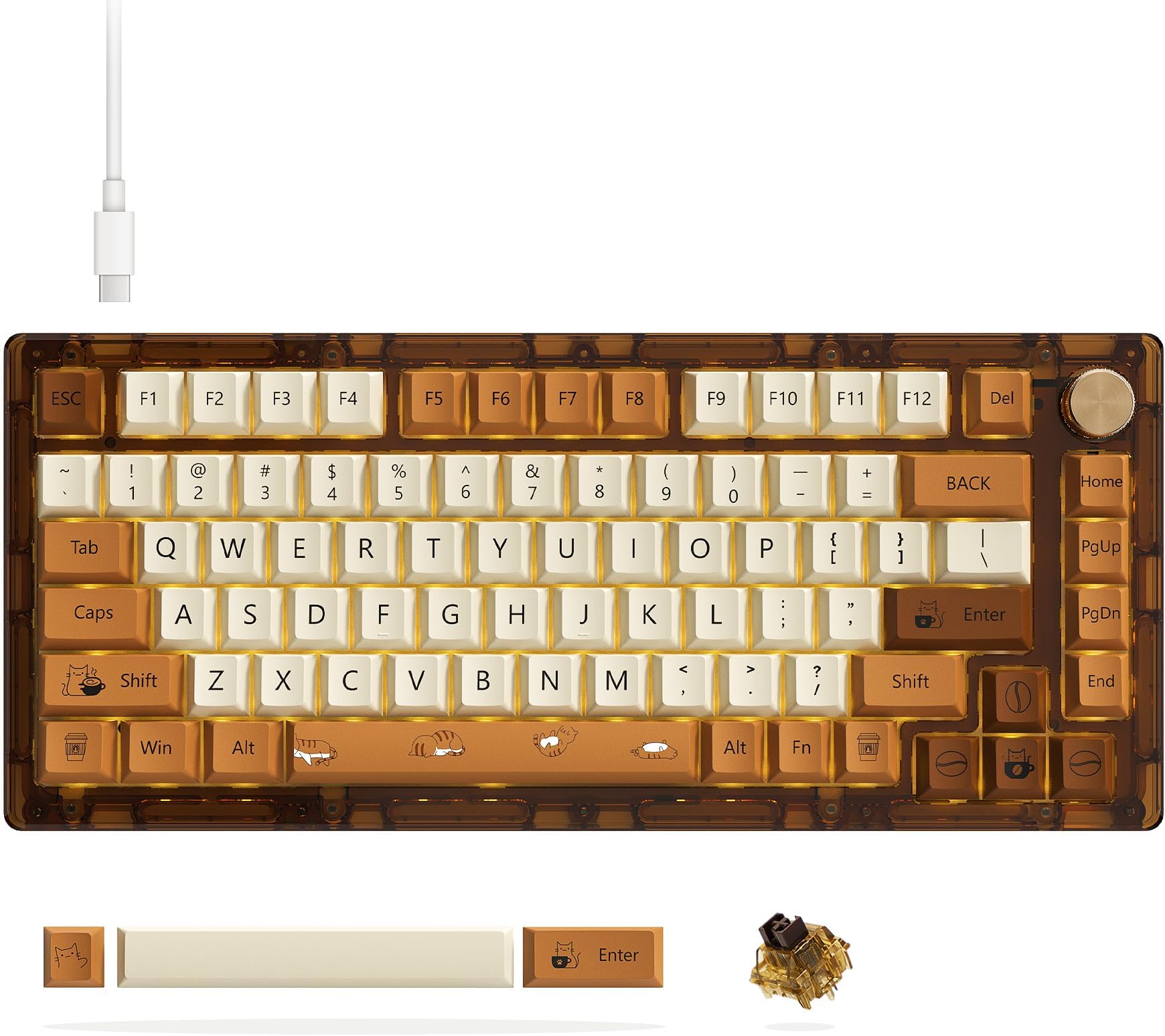 Amazon.com: EPOMAKER AKKO ACR PRO 75S Black Pink 81 Keys Gasket Mount ...