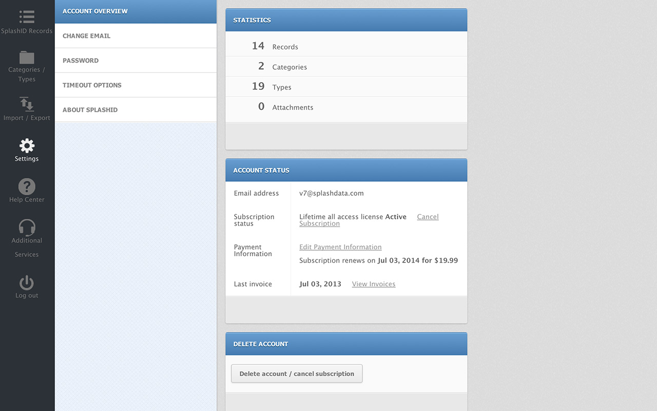 SplashID Safe Web App - App on Amazon Appstore