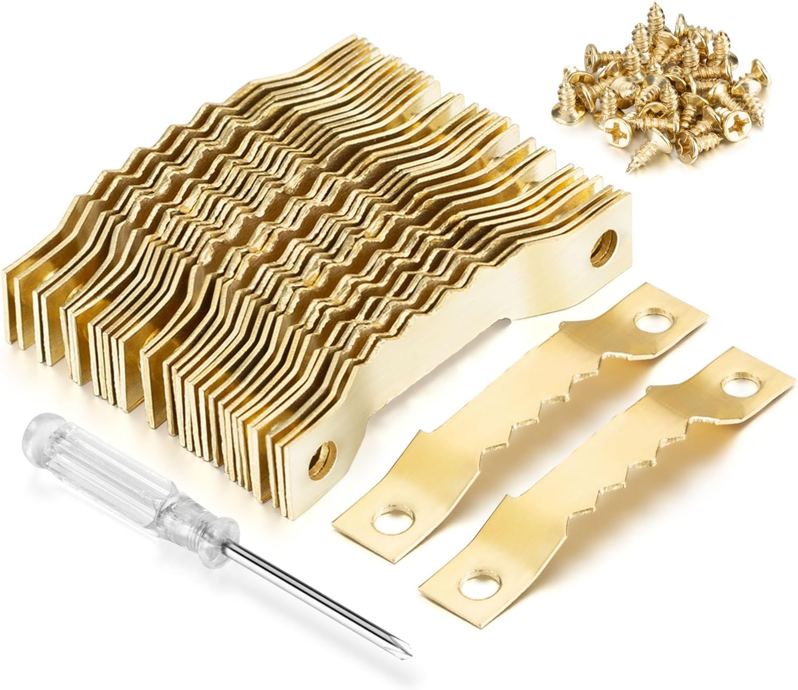 OOK 533862 ReadyNail Sawtooth Hanger, Picture Hanger, Gold Finish ...