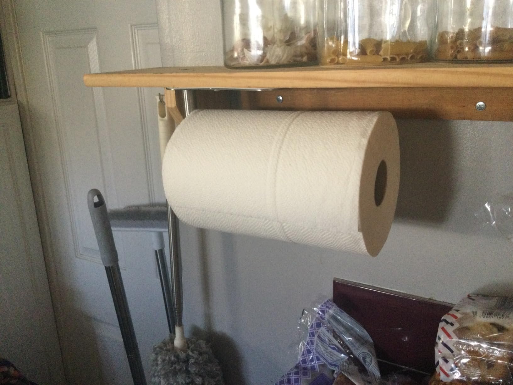 Benxdara Kitchen Roll Holder Under Cabinet, Stainless Steel Paper Towel ...