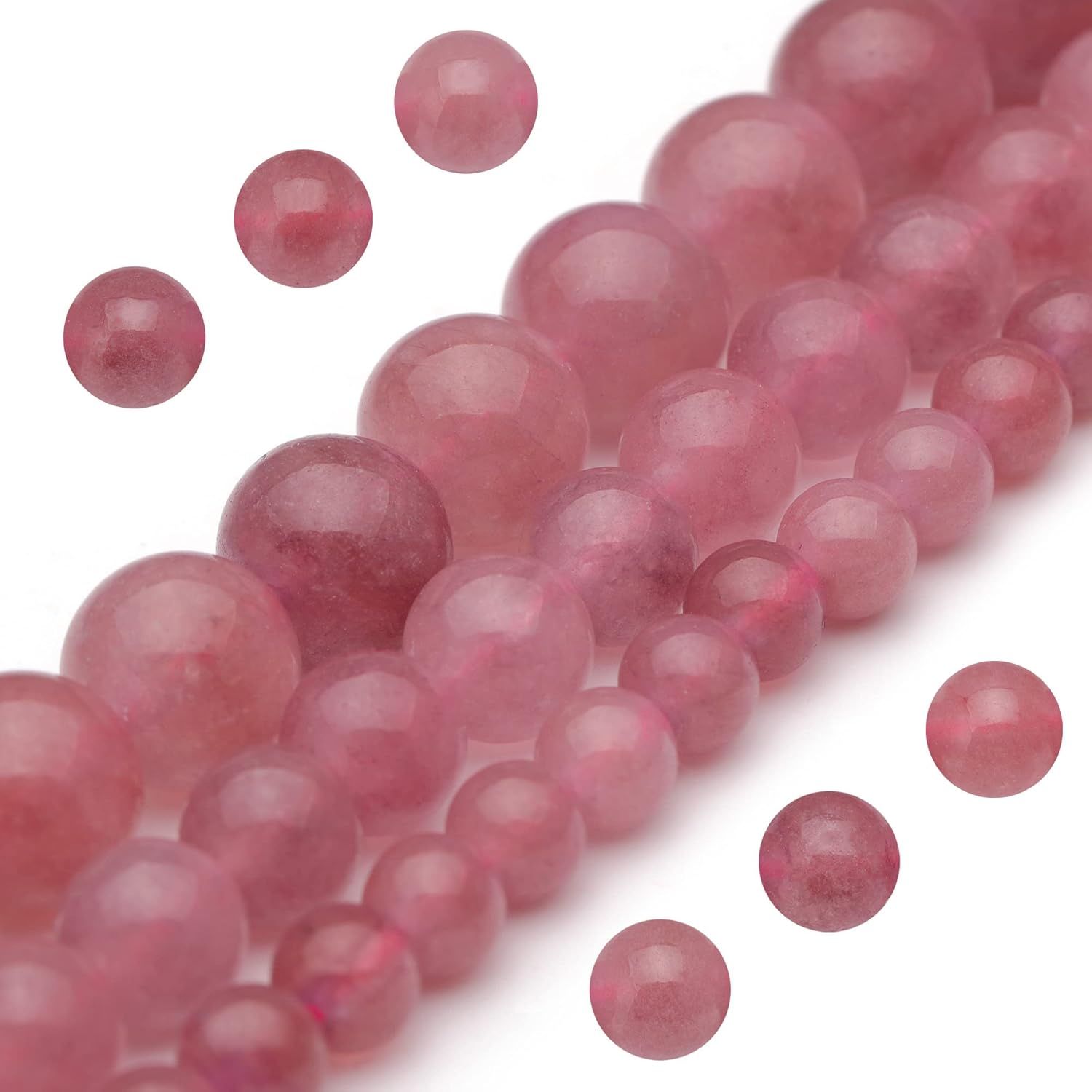 Amazon.com: Youngbling Natural Crystal Beads for Jewelry Making,6mm ...