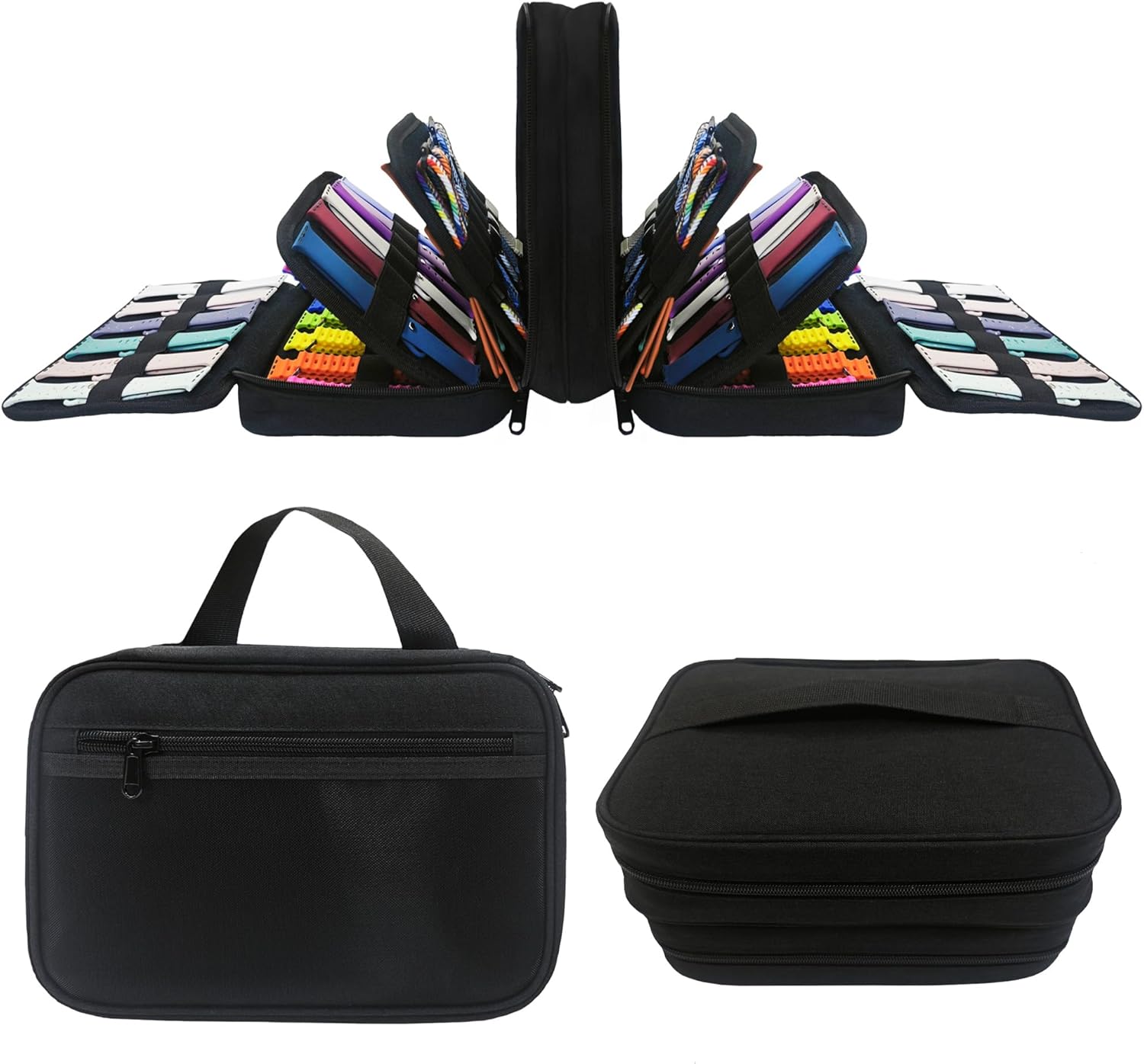 Amazon.com: 84 Slot Watch Bands Storage Bag - Organizer & Carrying Case ...