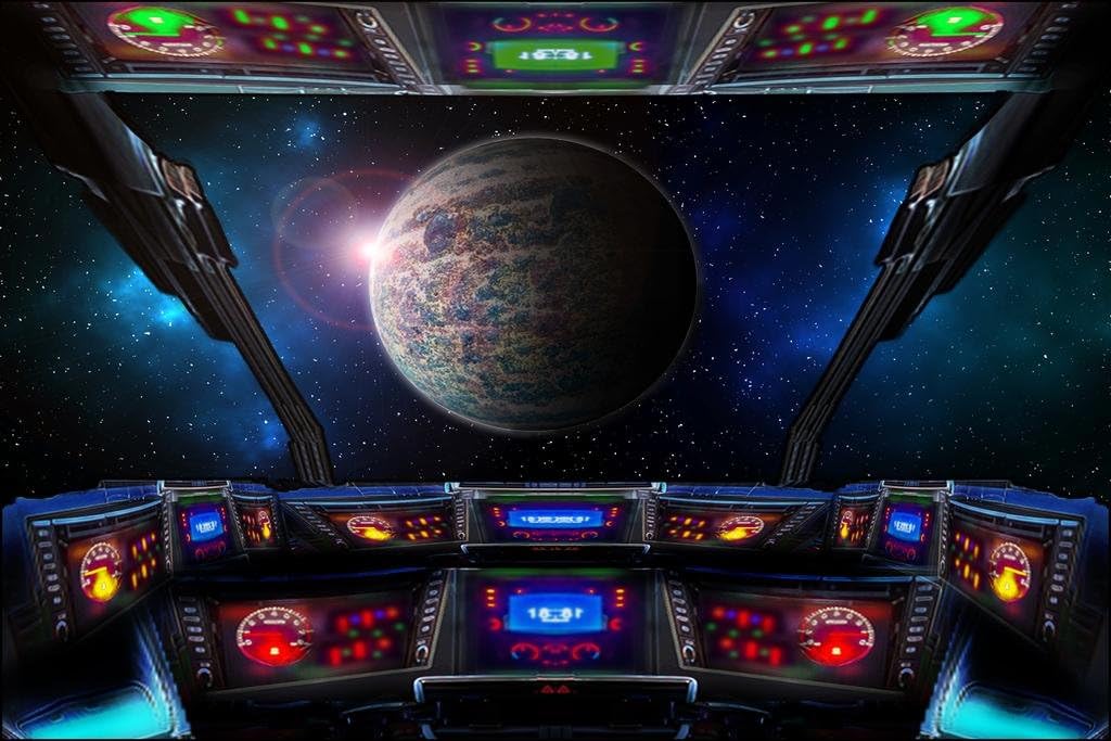 Amazon.com: Laminated Planet G Gliese 581g Exoplanet From Spaceship ...