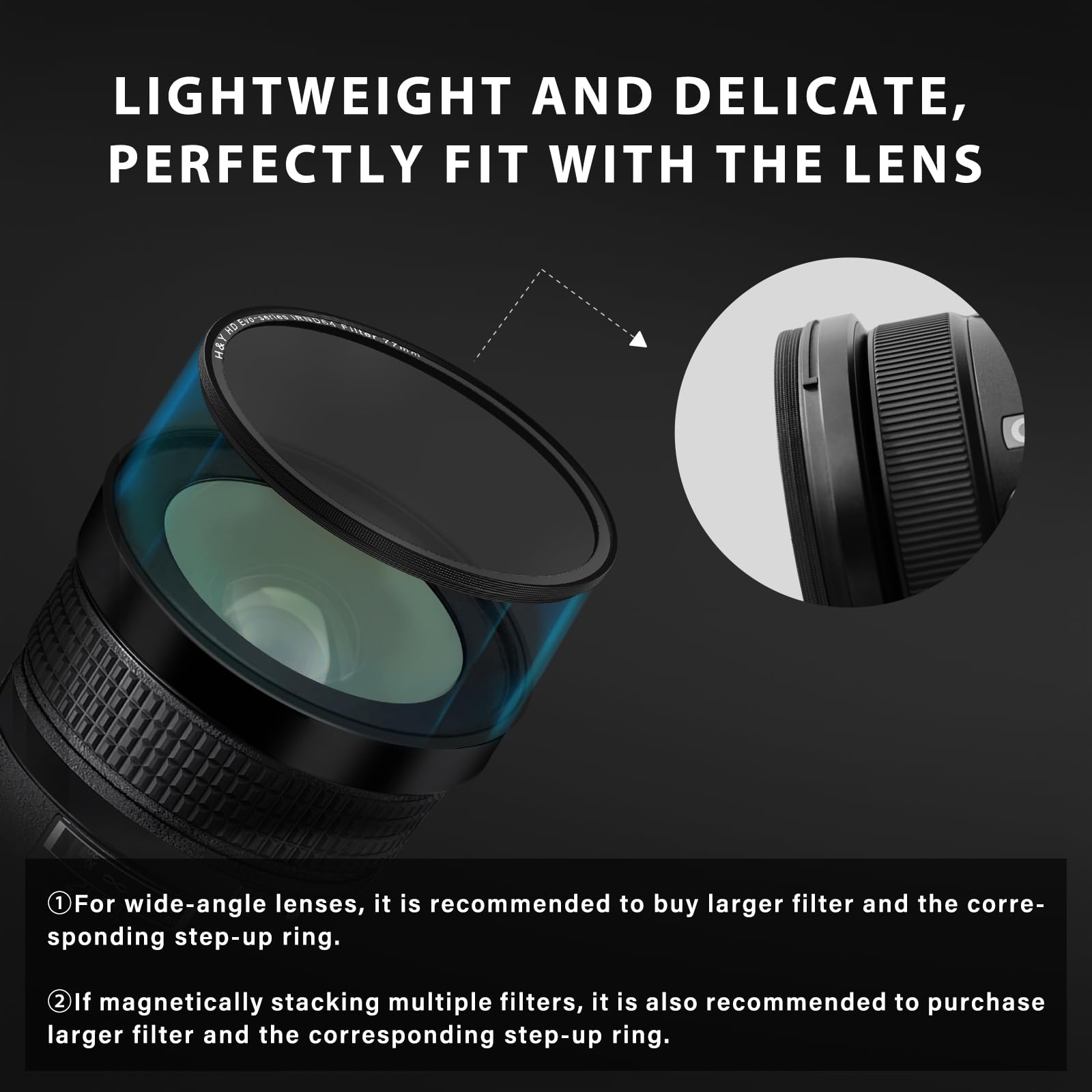 82mm Camera Lens Filter H&Y EVO Series 82mm White Mist Filter ...