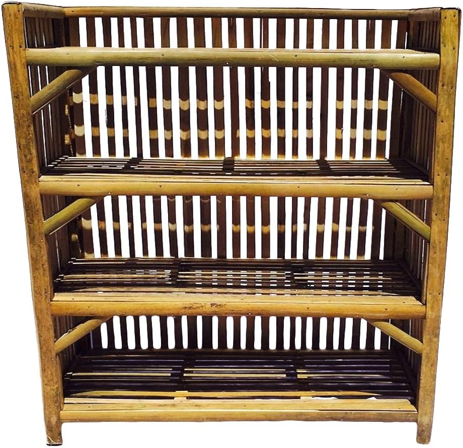 BCF Bamboo Craft Wooden Bamboo Cane Medium Size (Bait) Strong Shoe Rack ...