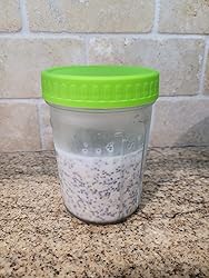 Amazon.com: Boombamo Overnight Oats Containers w.Lids and Spoons,Mason Jars for Oats,Airtight ...