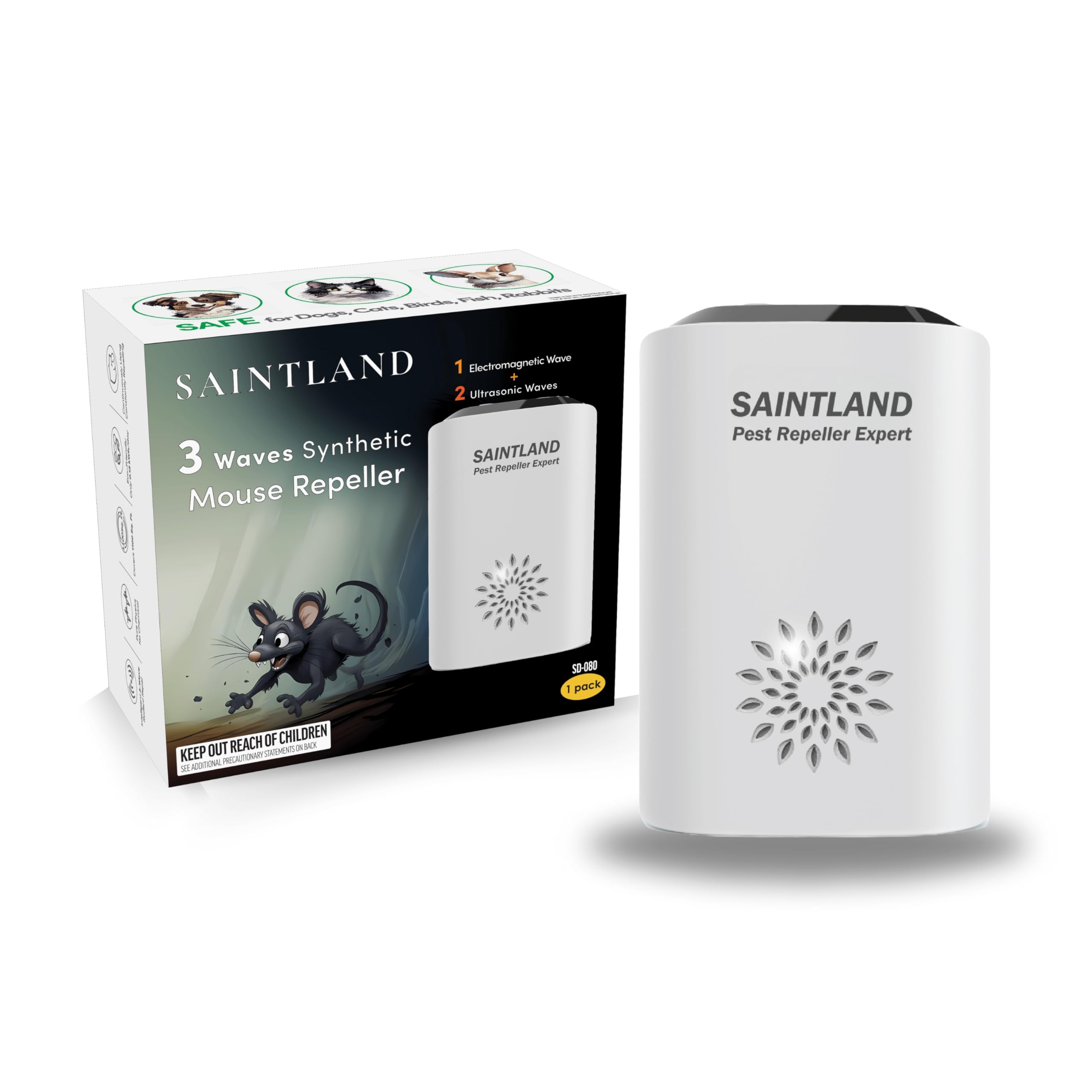 Amazon.com: SAINTLAND 3 Wave Synthetic Mouse Repeller - 2024 New ...