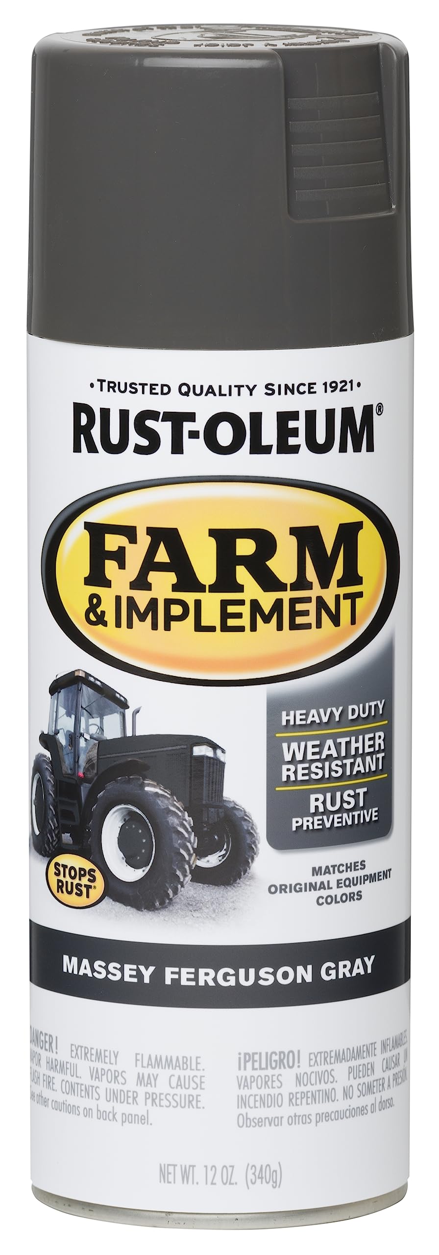 Rust-Oleum 280133 Farm & Implement Spray Paint, 12 oz, Massey Ferguson ...
