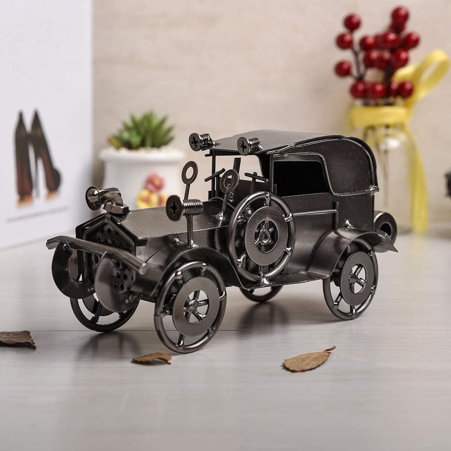 Cortina Metal Car Statue for Home Decor - Aesthetic Home Decor Items ...