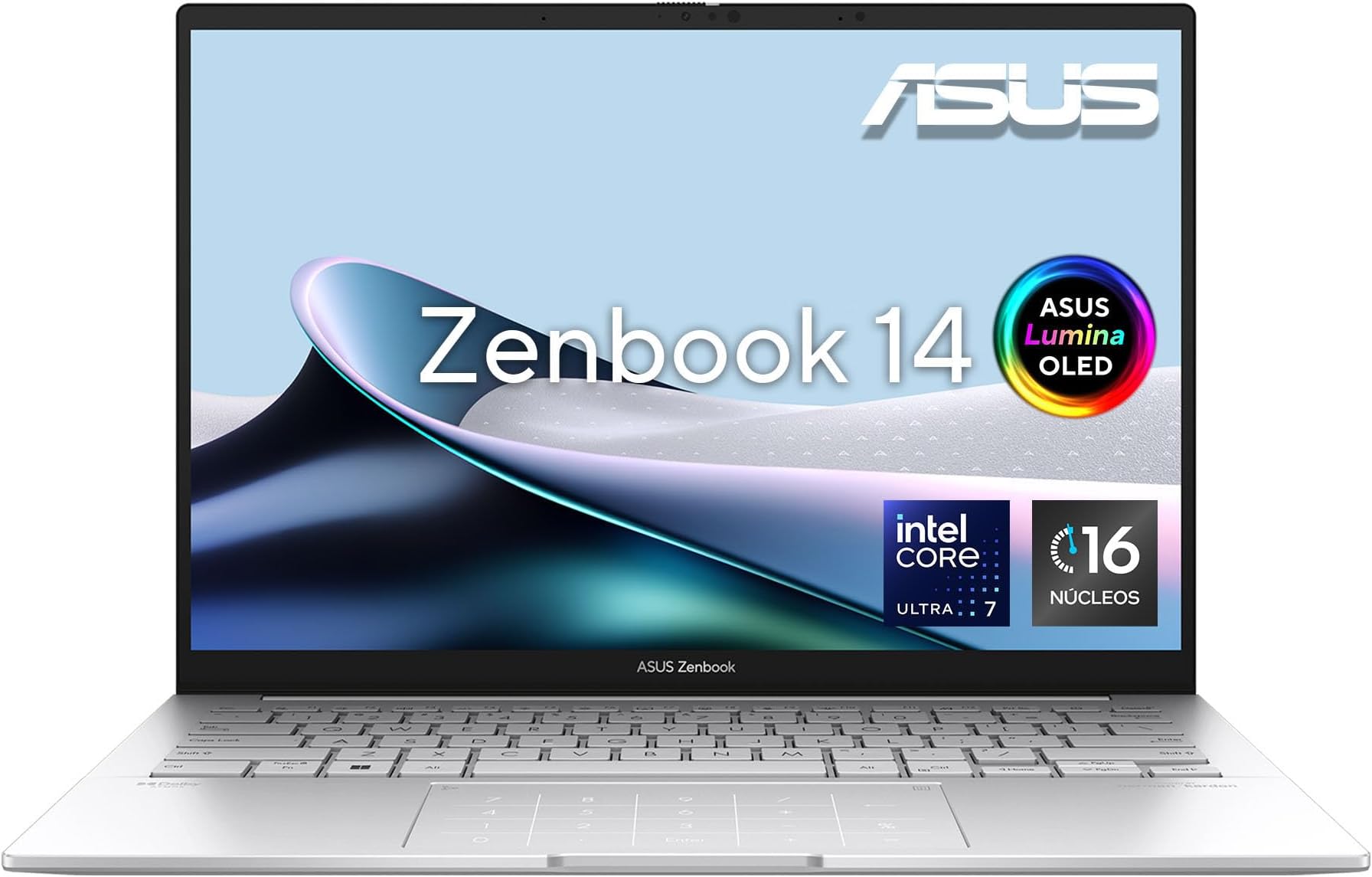 ASUS Laptop Zenbook 14 OLED 2024/ UX3405MA-QD019W /Intel Core Ultra 7 /NPU Dedicada para IA ...
