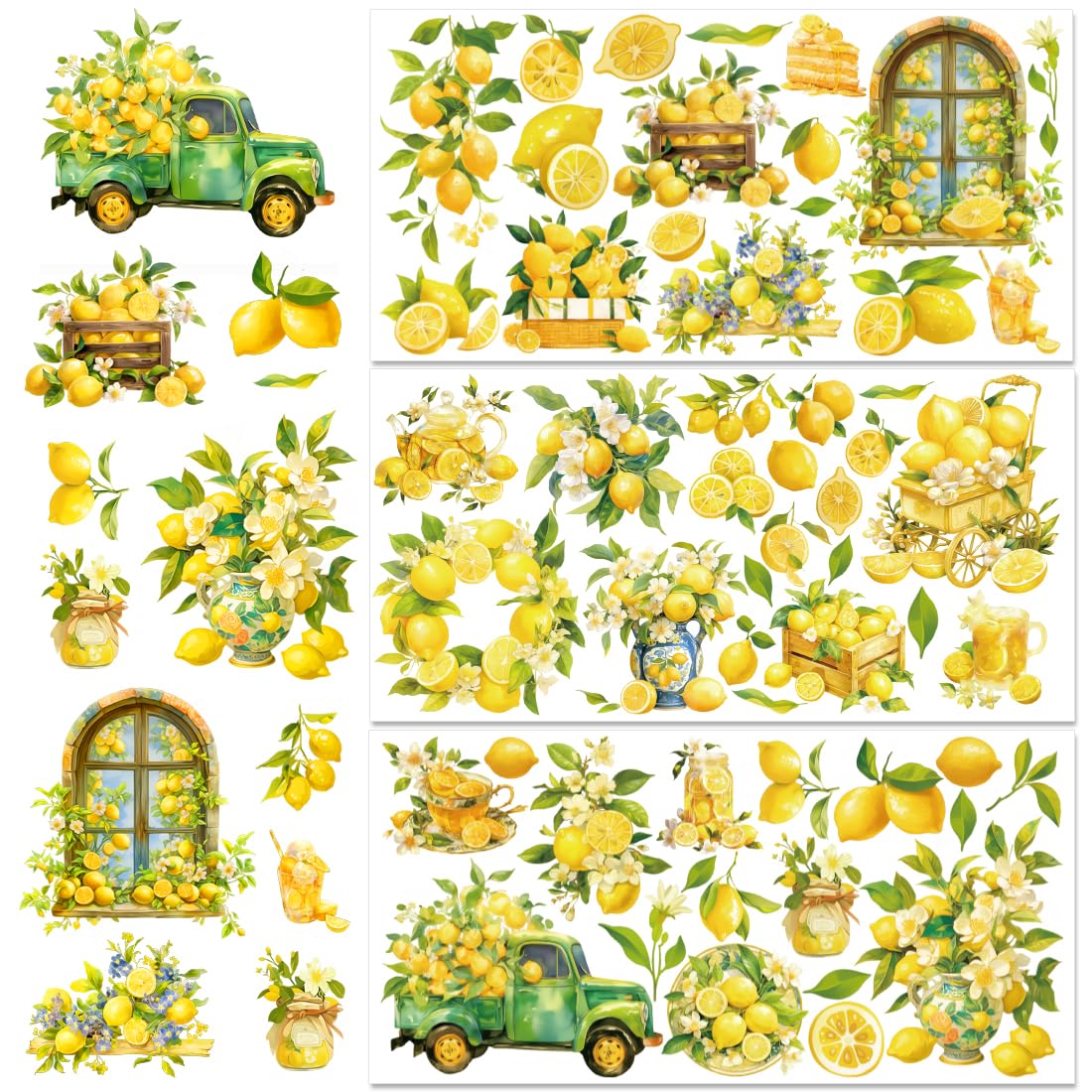 Amazon.com: BEUNITONE 3 Sheets Rub on Transfers for Furniture and ...