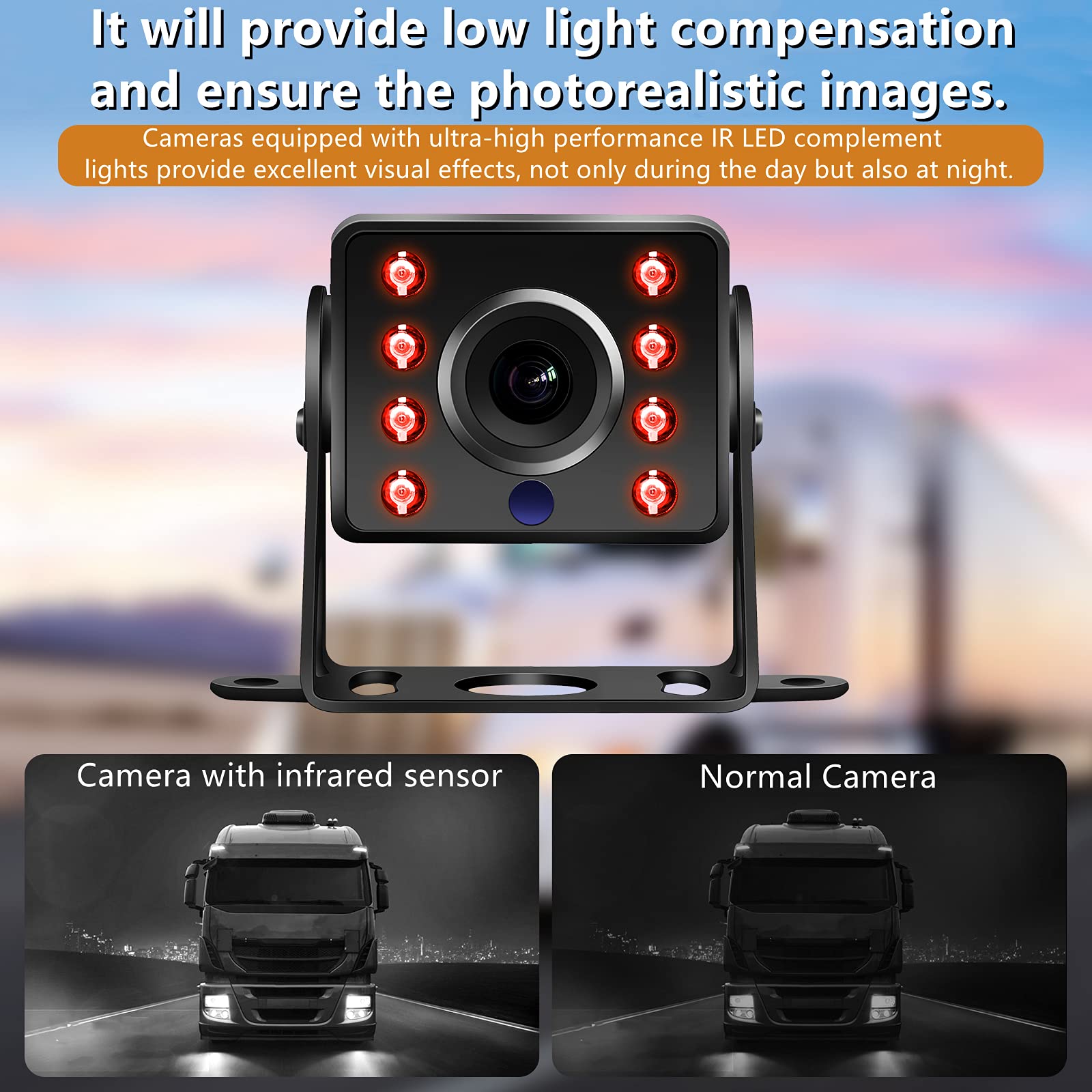 Buy RV Backup Camera Kit 7’’ LCD Monitor Driving High-Speed Rear View ...