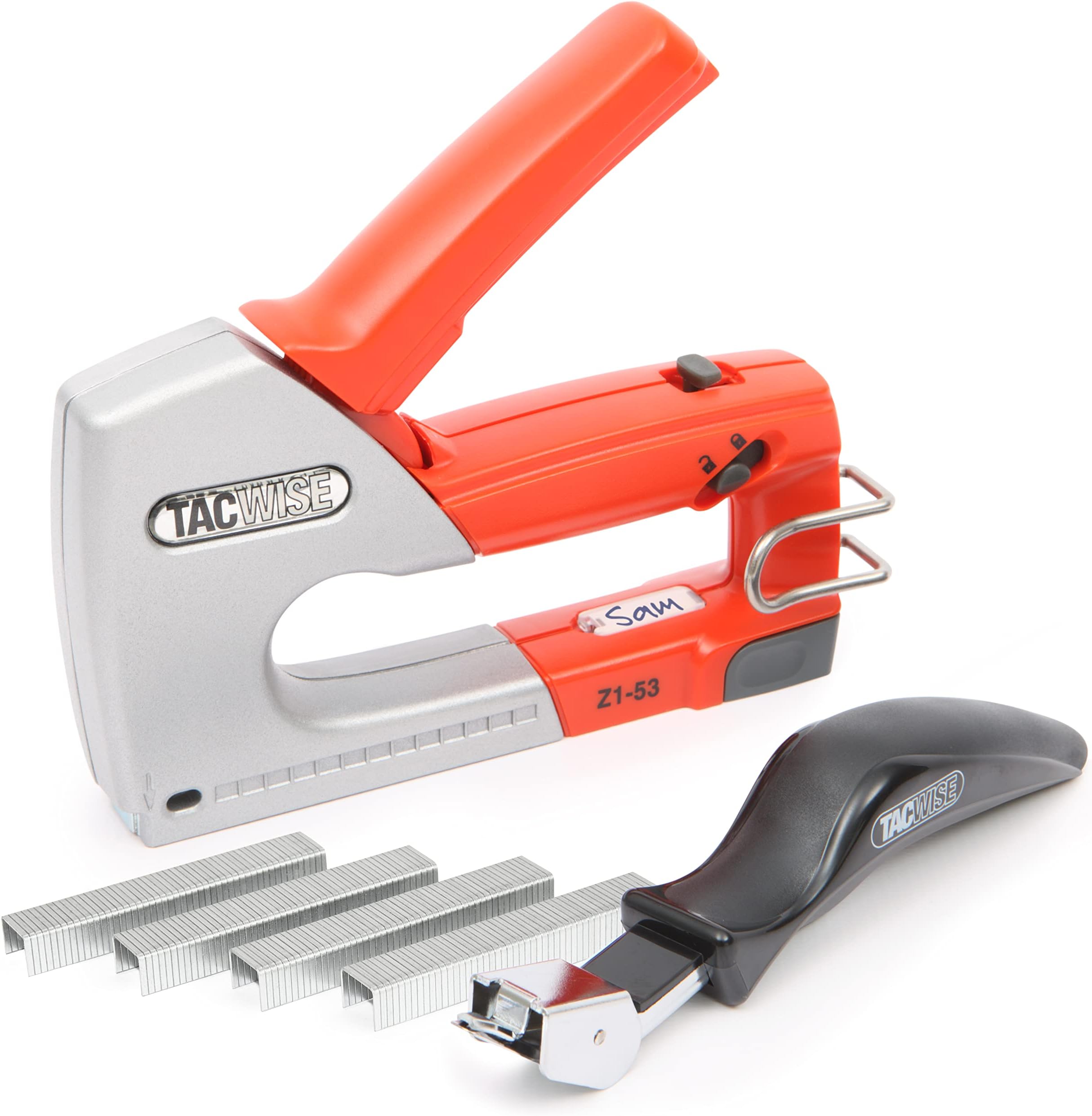 Tacwise 0889 Z1-53 Heavy Duty Metal Staple Gun with 200 Staples and ...