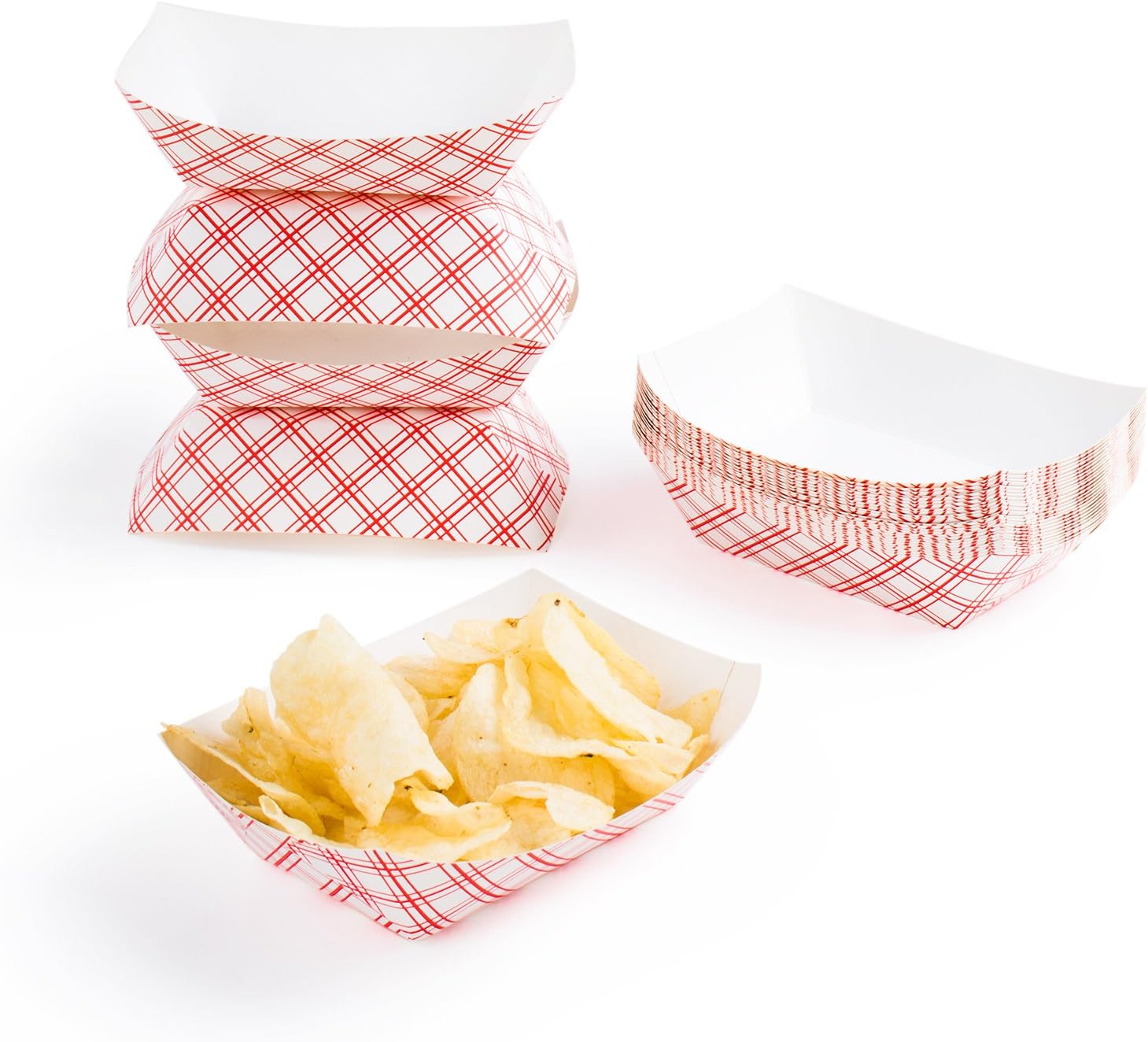 Amazon.com: Junkin 100 Pcs 2 lb Football Baseball Paper Bowl Football ...
