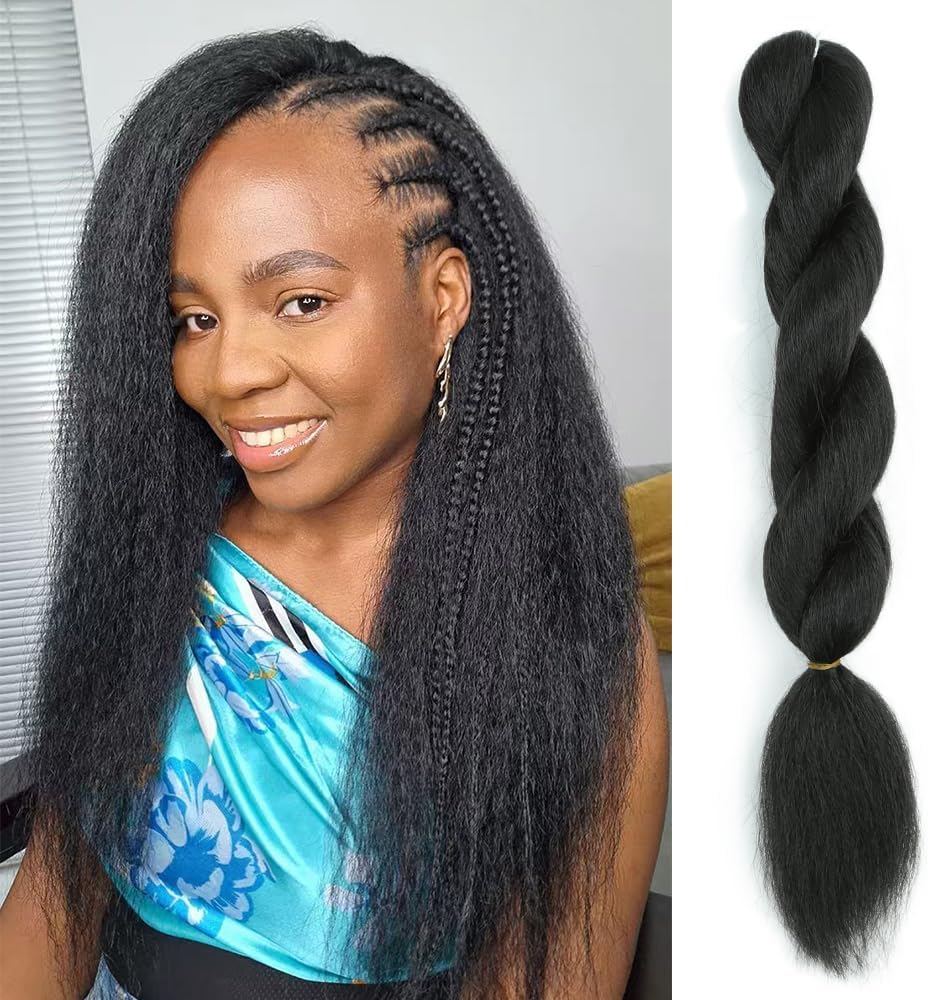 Amazon.com : Kinky straight Vixen Crochet Braids Style 2025 New Year Bundles crochet hair 16inch ...