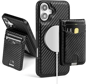 Amazon.com: SkyEagle Compatible with Magsafe 2 in 1 Detachable iPhone 16 Plus Wallet Case with ...