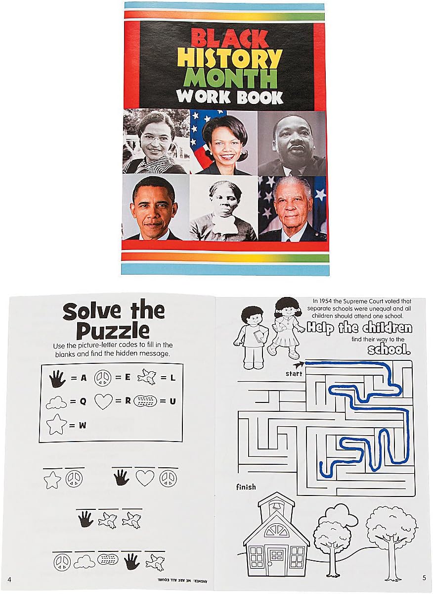 Amazon.com: Fun Express FX/OT Black History Month Activity Books - 24 ...