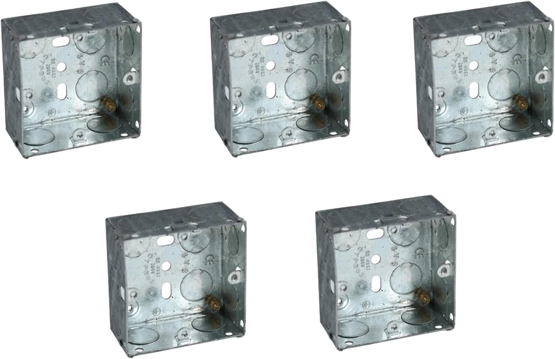 Home.smart Single Metal Back Box 35mm Flush Wall Pattress / 1 Gang ...