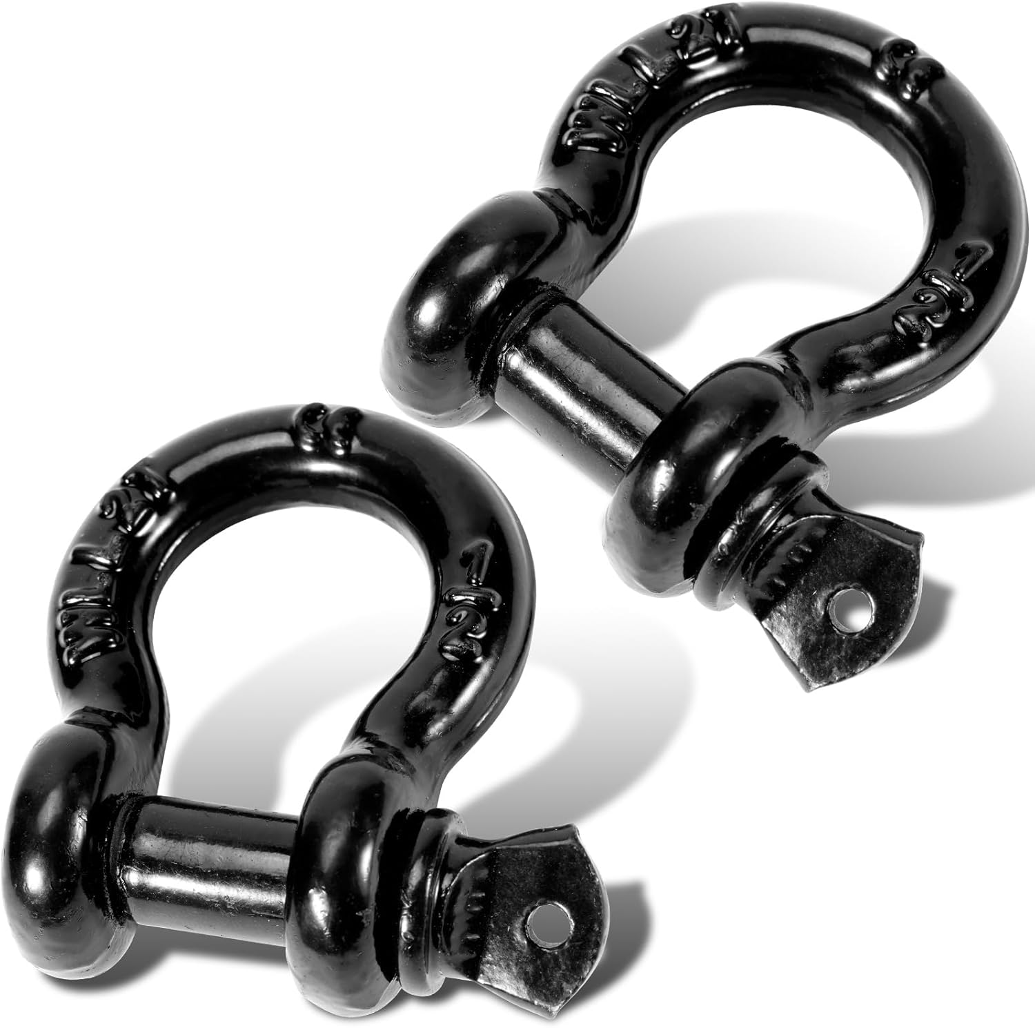 Amazon.com: Htata Prep 1/2" D Ring Shackles with 7/8" Screw Pin, 26,400 ...