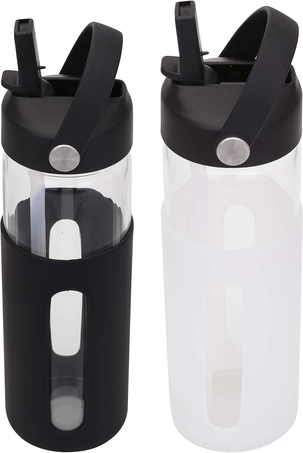 Amazon.com: Vastigo 2 pc set 20 oz Borosilicate Glass Bottle with ...