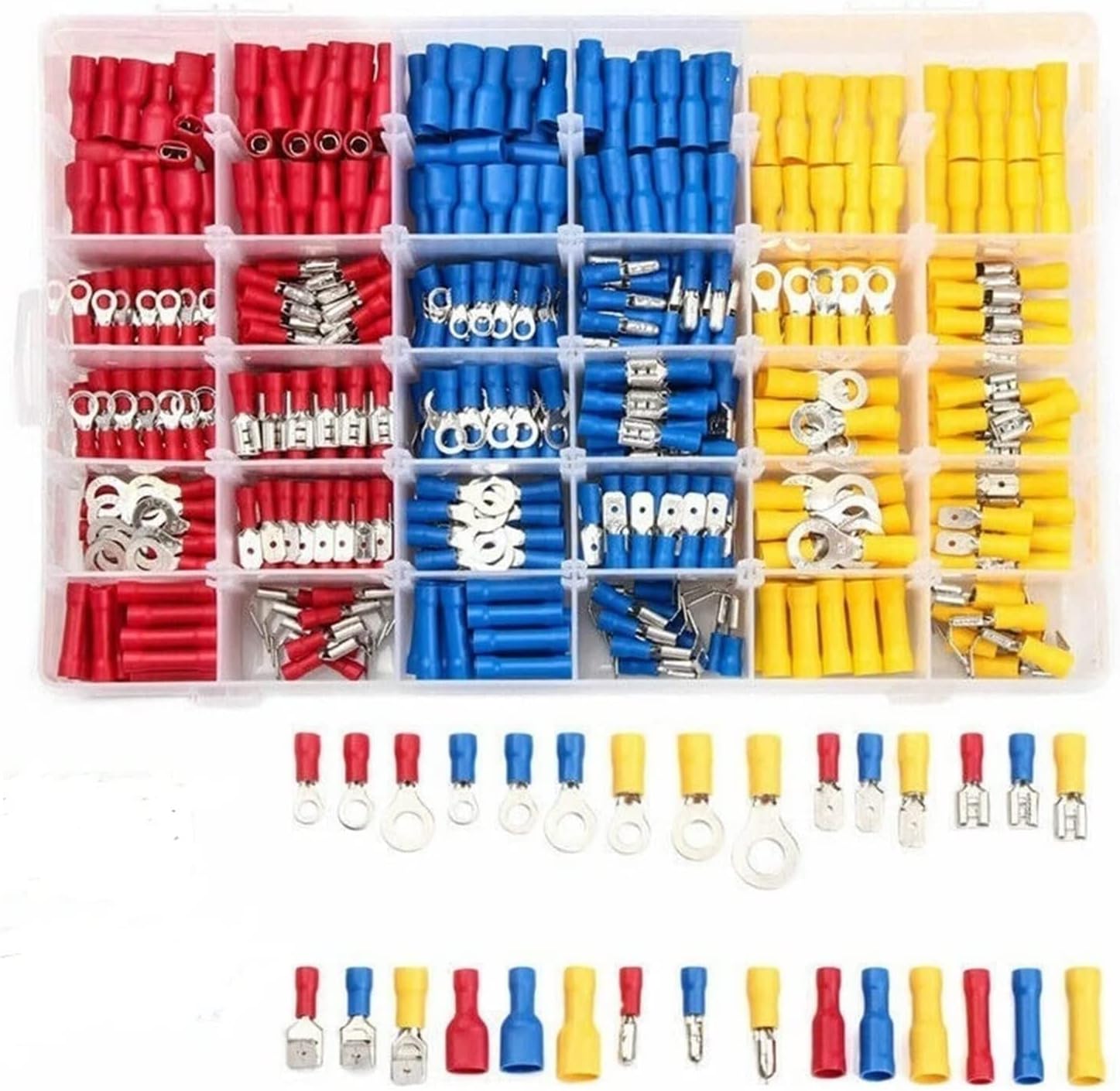 720PCS Crimp Connectors Male and Female Assorted Insulated Crimp ...